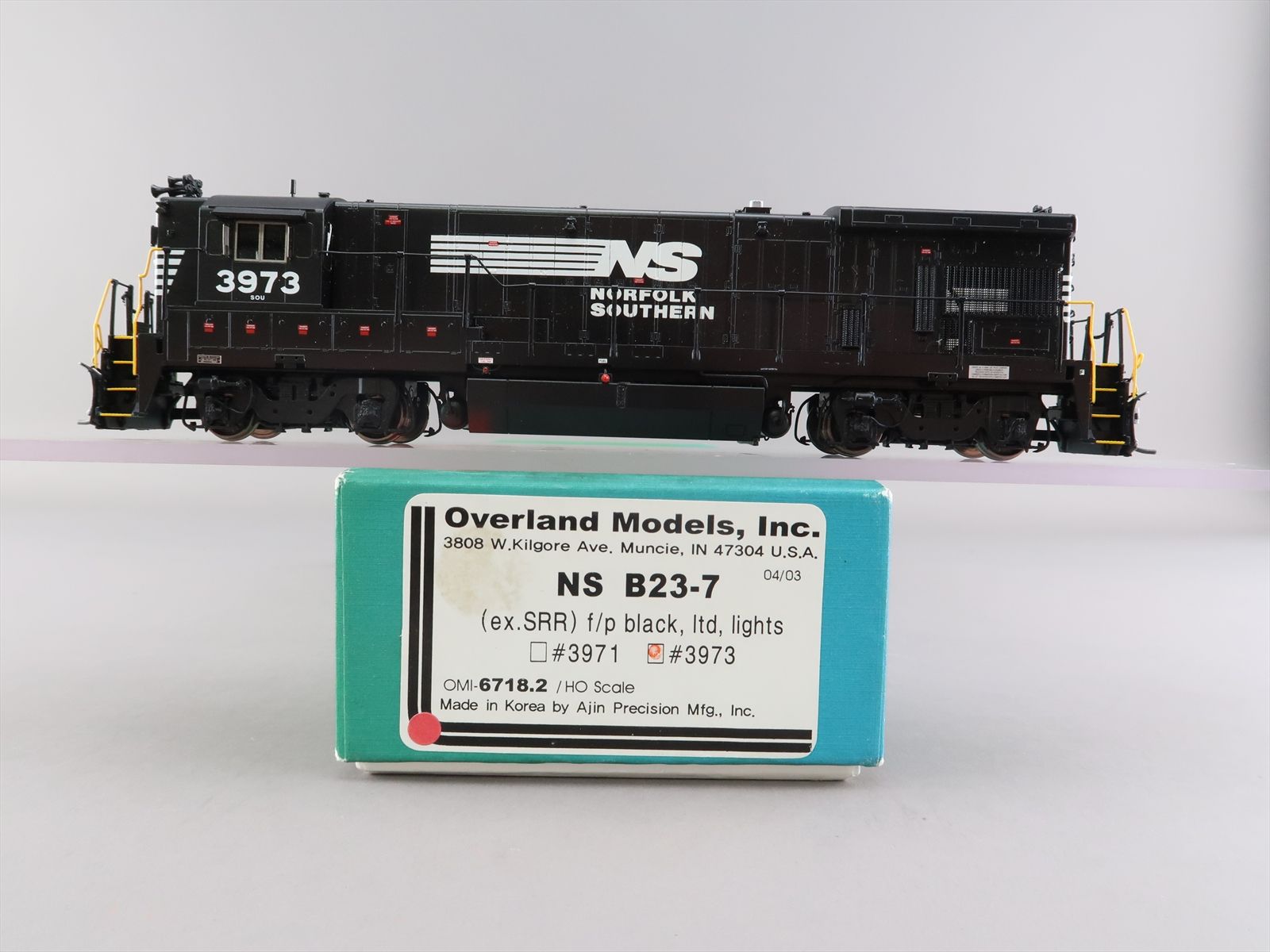 HO Brass Model - OMI 6718.2 NS Norfolk Southern ex SOU B23-7 #3973 - F/P - 2003 Run - Ajin ...