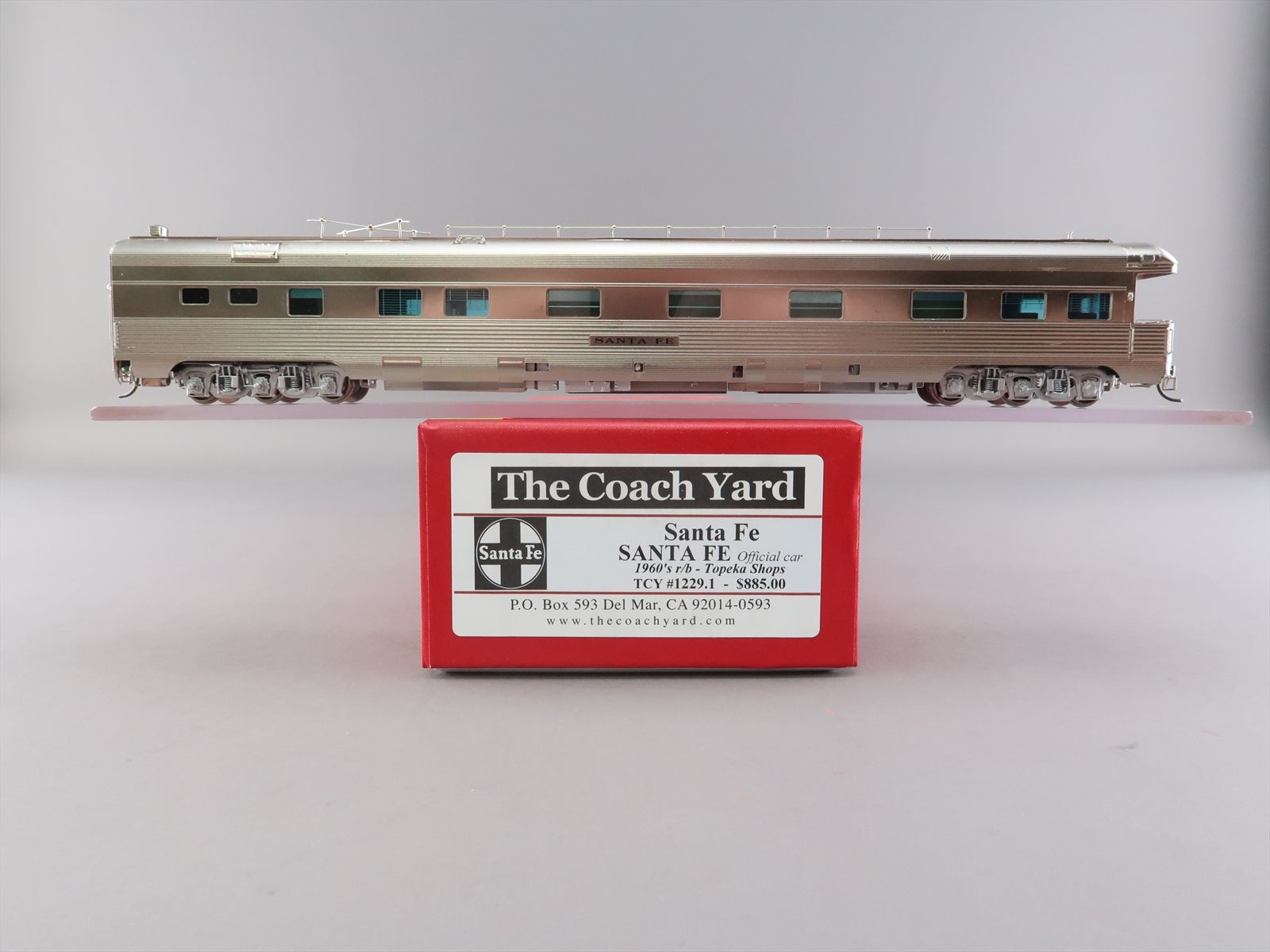 HO Brass Model - TCY 1229.1 AT&SF Santa Fe Official Car Topeka Shops ...