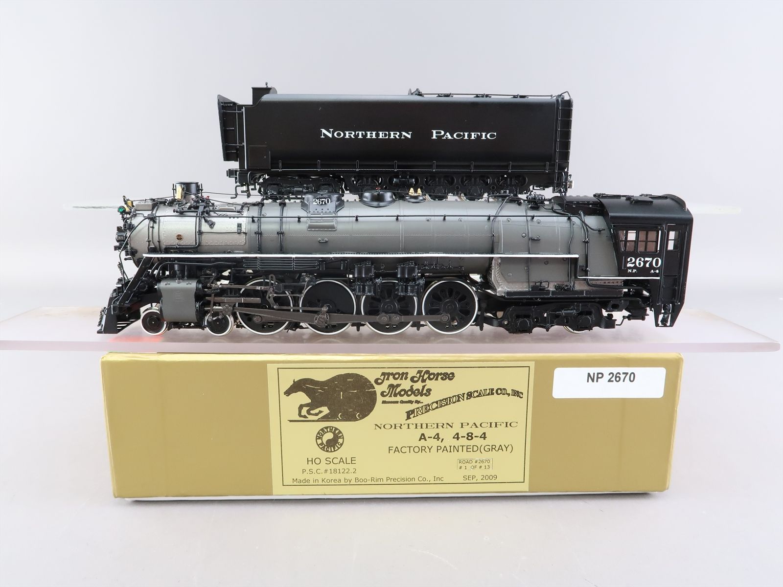 HO Brass Model - PSC 18122.2 NP Northern Pacific A-4 4-8-4 Gray #2670 ...
