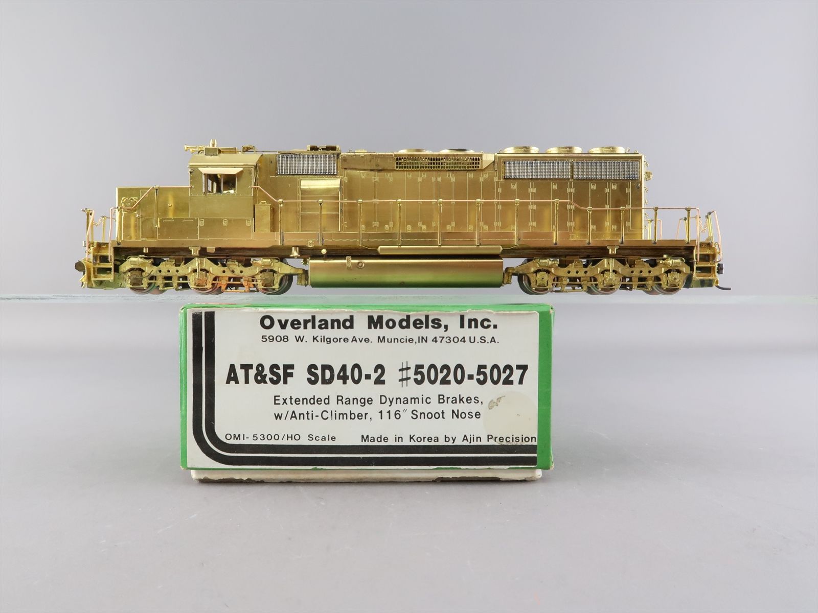 HO Brass Model - OMI 5300 AT&SF Santa Fe SD40-2 116" Snoot Nose ...