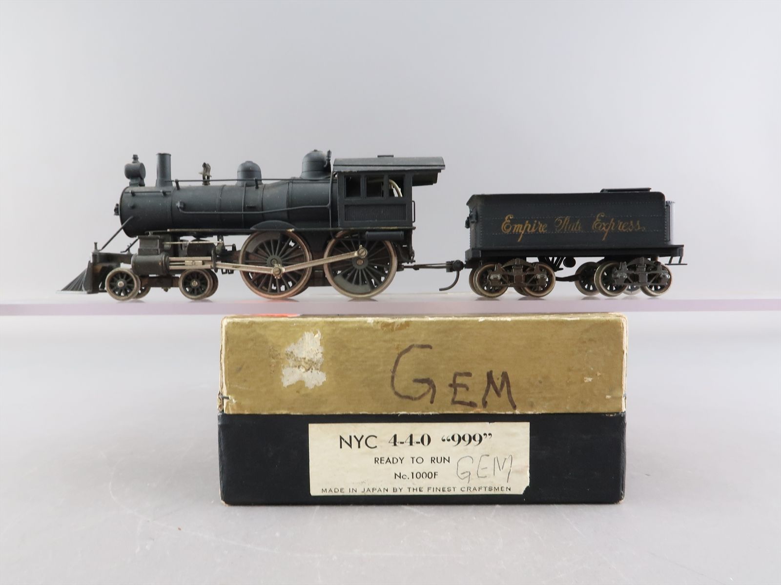 HO Brass Model Train - GEM 1000F New York Central NYC Buchannan 4-4-0 ...
