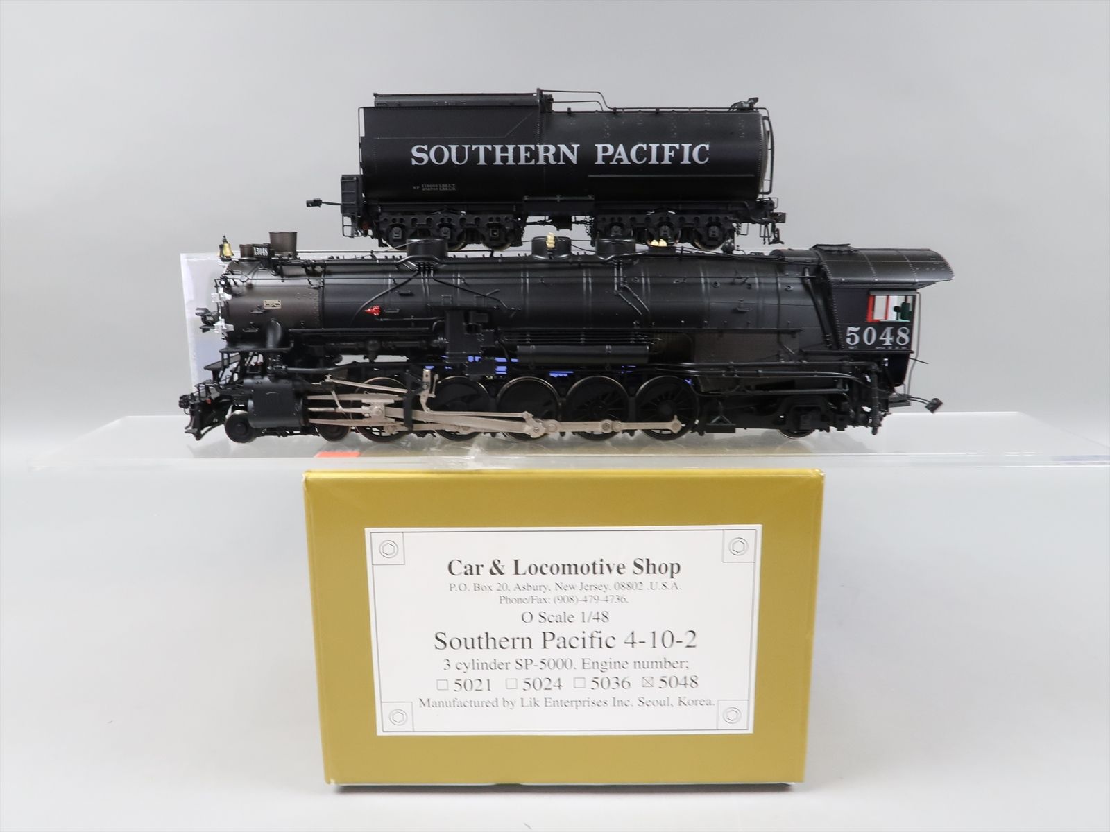 O Brass Model - C&LS SP Southern Pacific SP-3 4-10-2 3 Cylinder #5048 ...