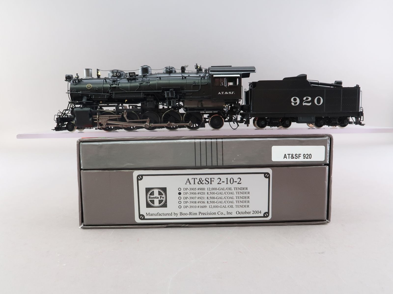 HO Brass Model - DP 3906 AT&SF Santa Fe 2-10-2 Coal Tender #920 - F/P ...