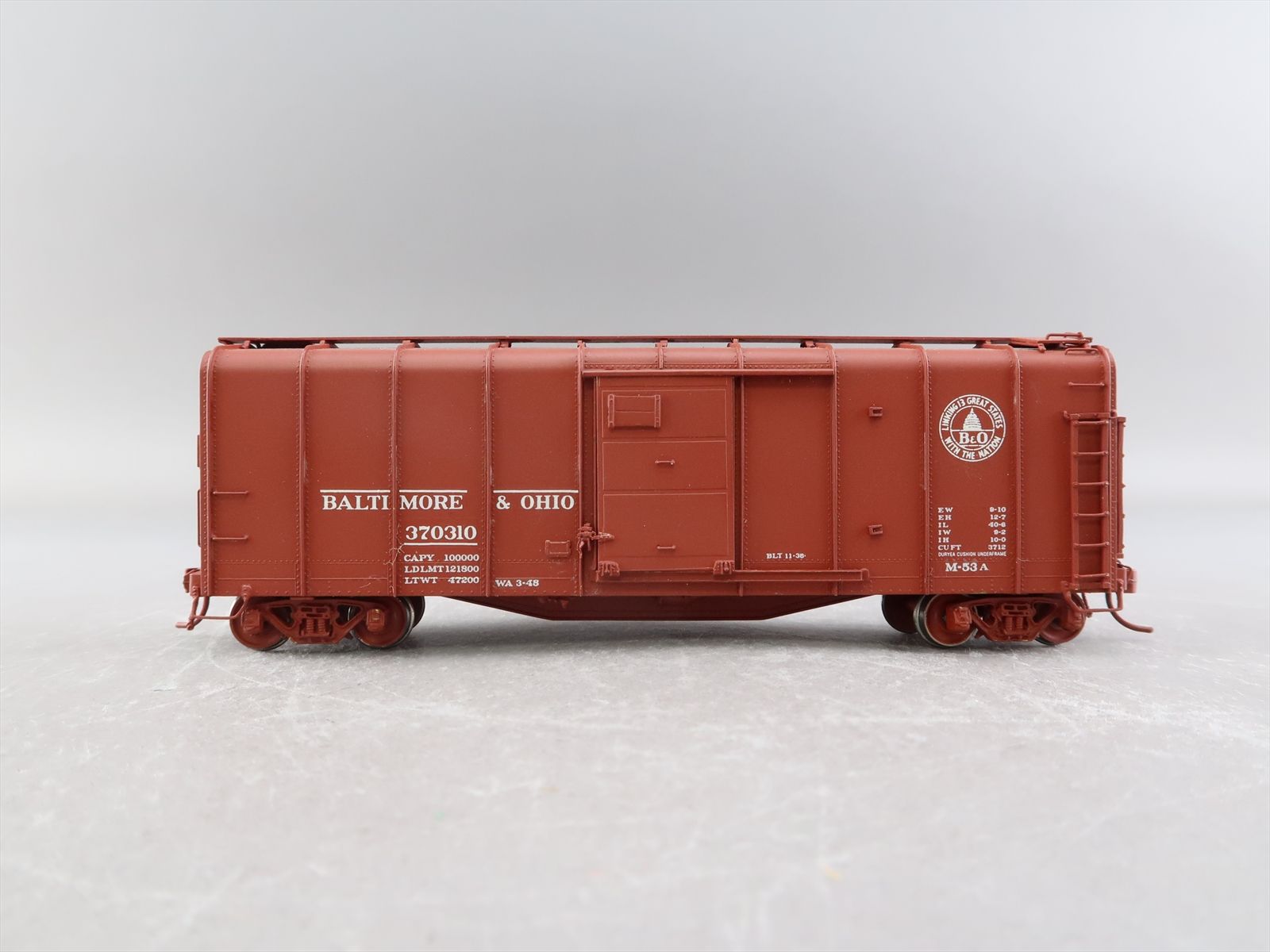 HO Brass Model - OMI 1392 B&O Baltimore & Ohio M-15K Wagon Top 2-Door ...