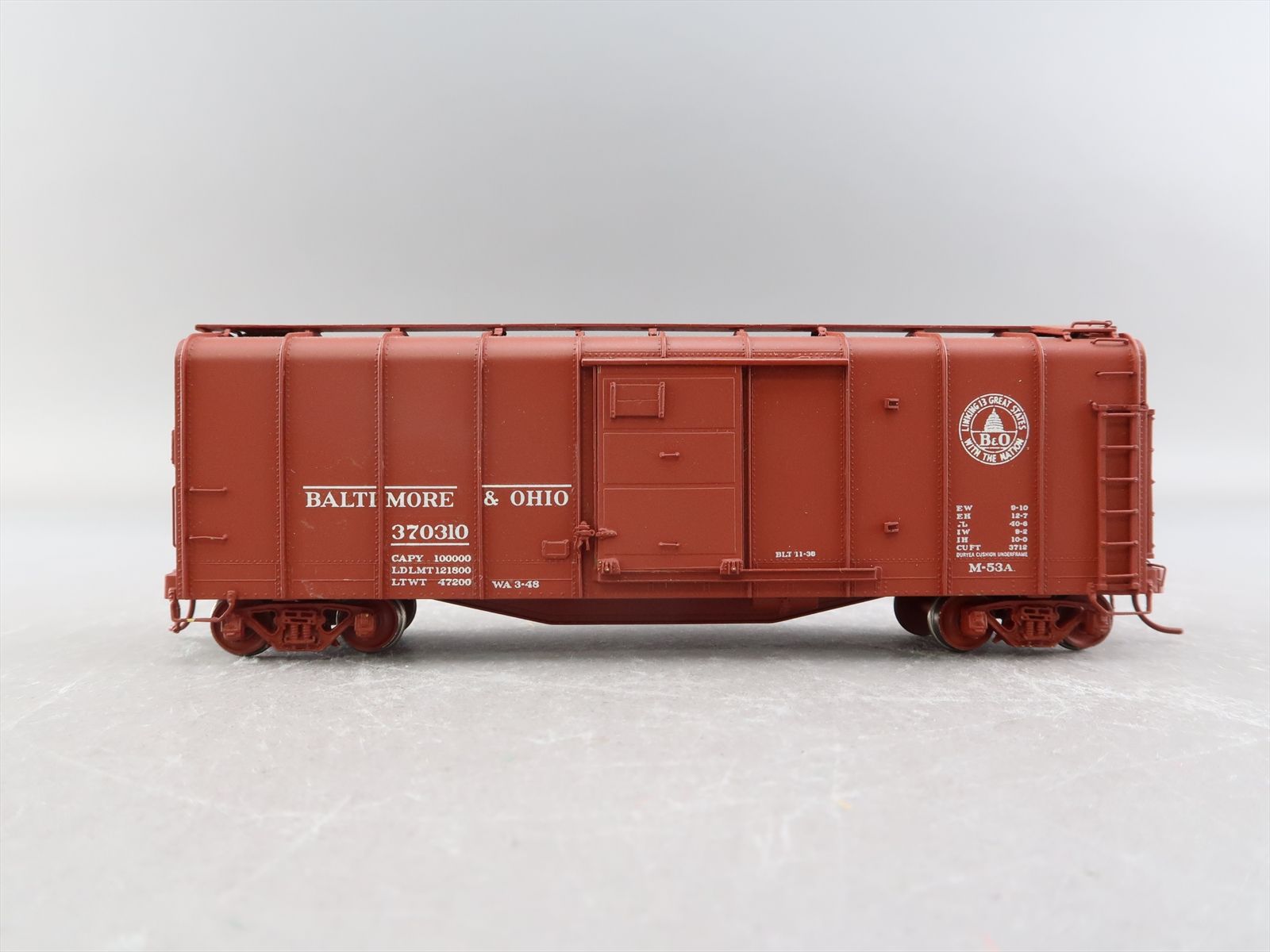 HO Brass Model - OMI 1392 B&O Baltimore & Ohio M-15K Wagon Top 2-Door ...