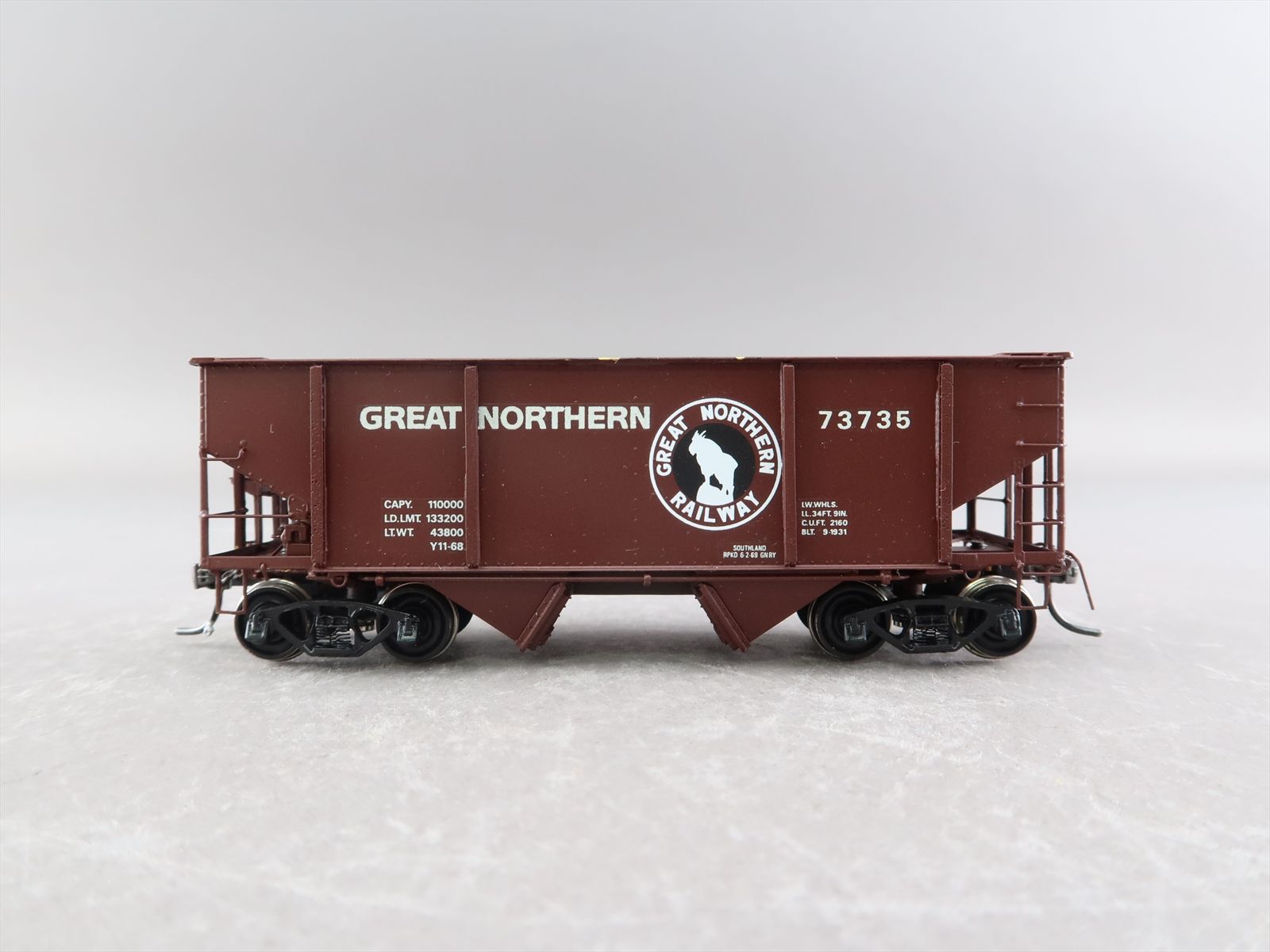 HO Brass Model - OMI 3152 GN Great Northern 2 Bay Open Hopper Rapid ...