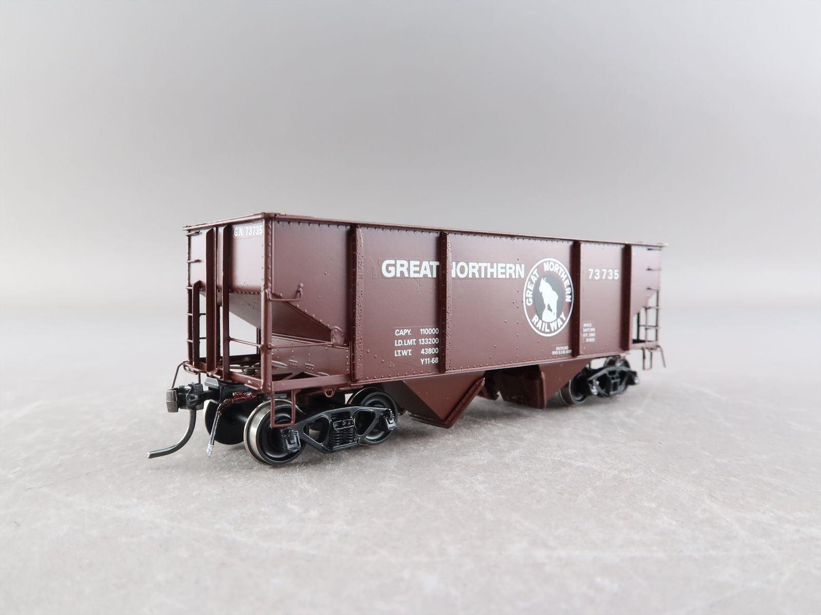 HO Brass Model - OMI 3152 GN Great Northern 2 Bay Open Hopper Rapid ...