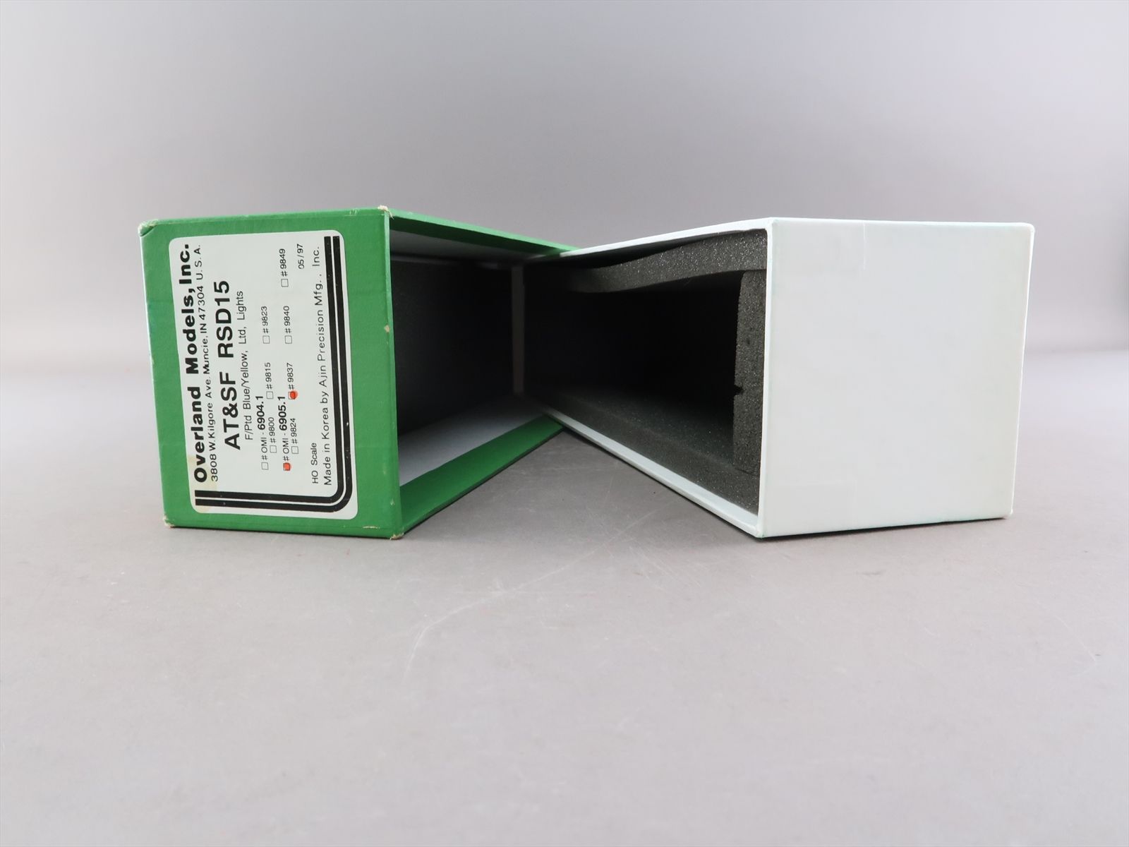 HO Brass Model - OMI 6905.1 AT&SF Santa Fe RSD15 Blue / Yellow #9837 ...