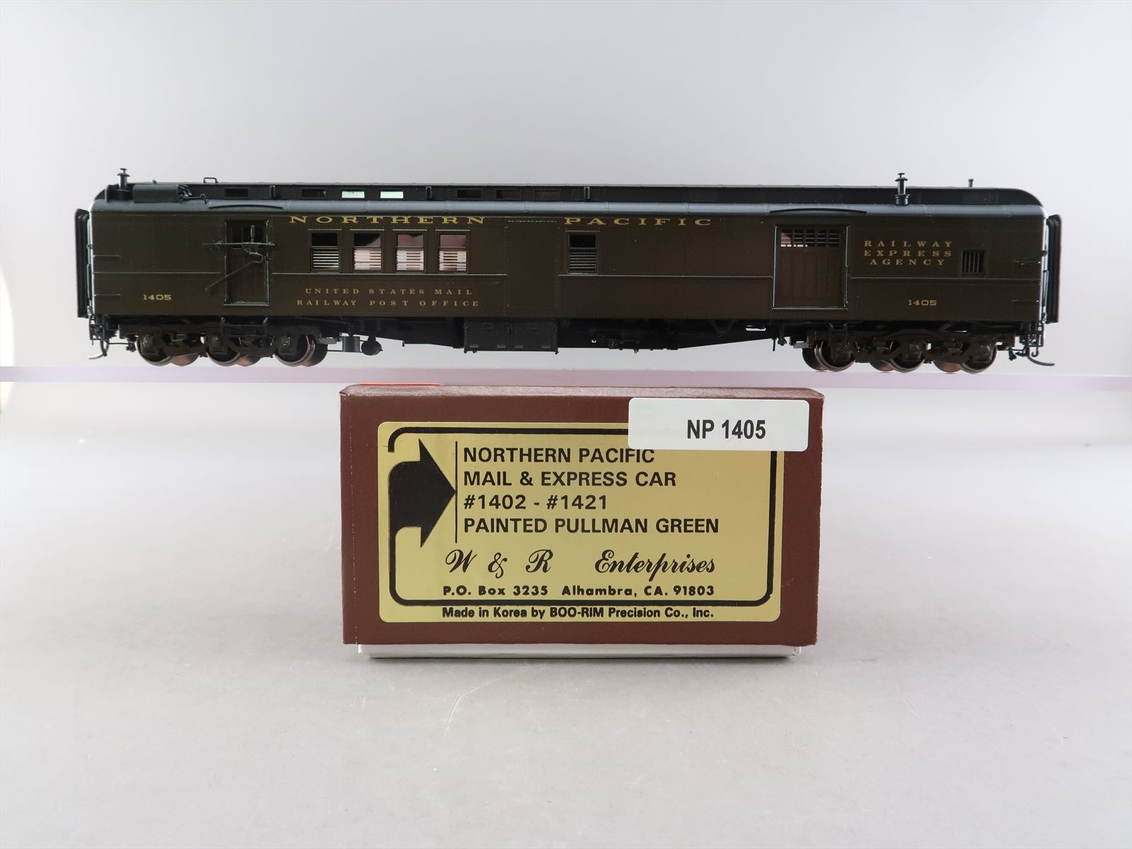 HO Brass Model - W&R NP Northern Pacific Mail & Express Car Pullman ...