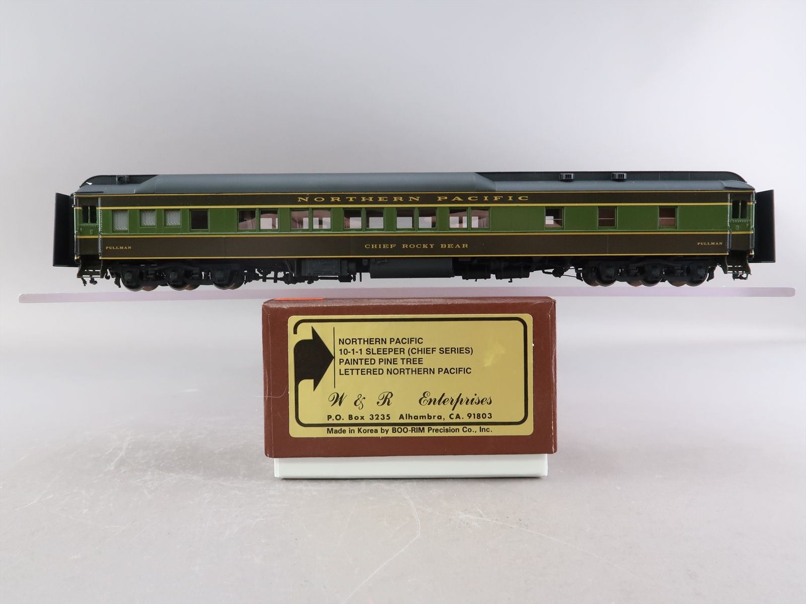 HO Brass Model - W&R NP Northern Pacific 10-1-1 Sleeper Pine Tree CHEIF ...