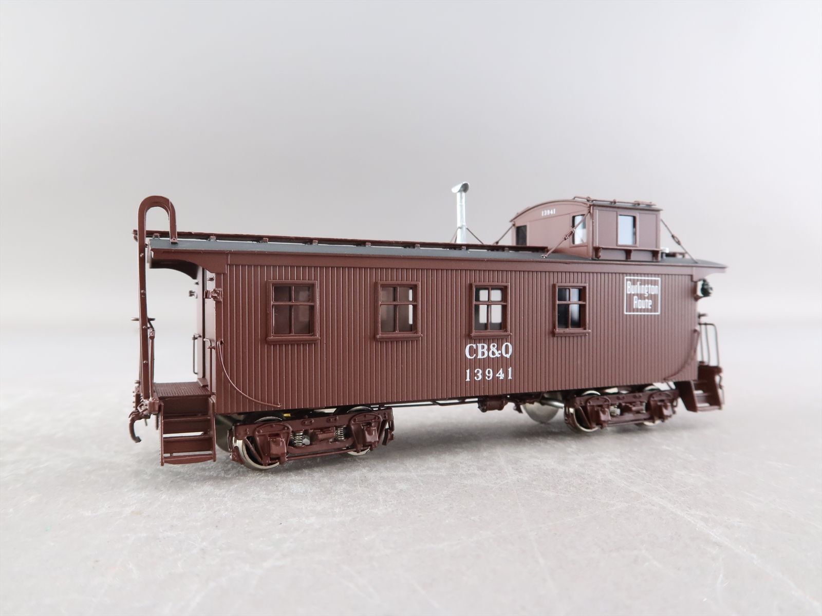 HO Brass Model - CIL 2289.3 CB&Q Burlington 30' NE-7 Wood Waycar ...