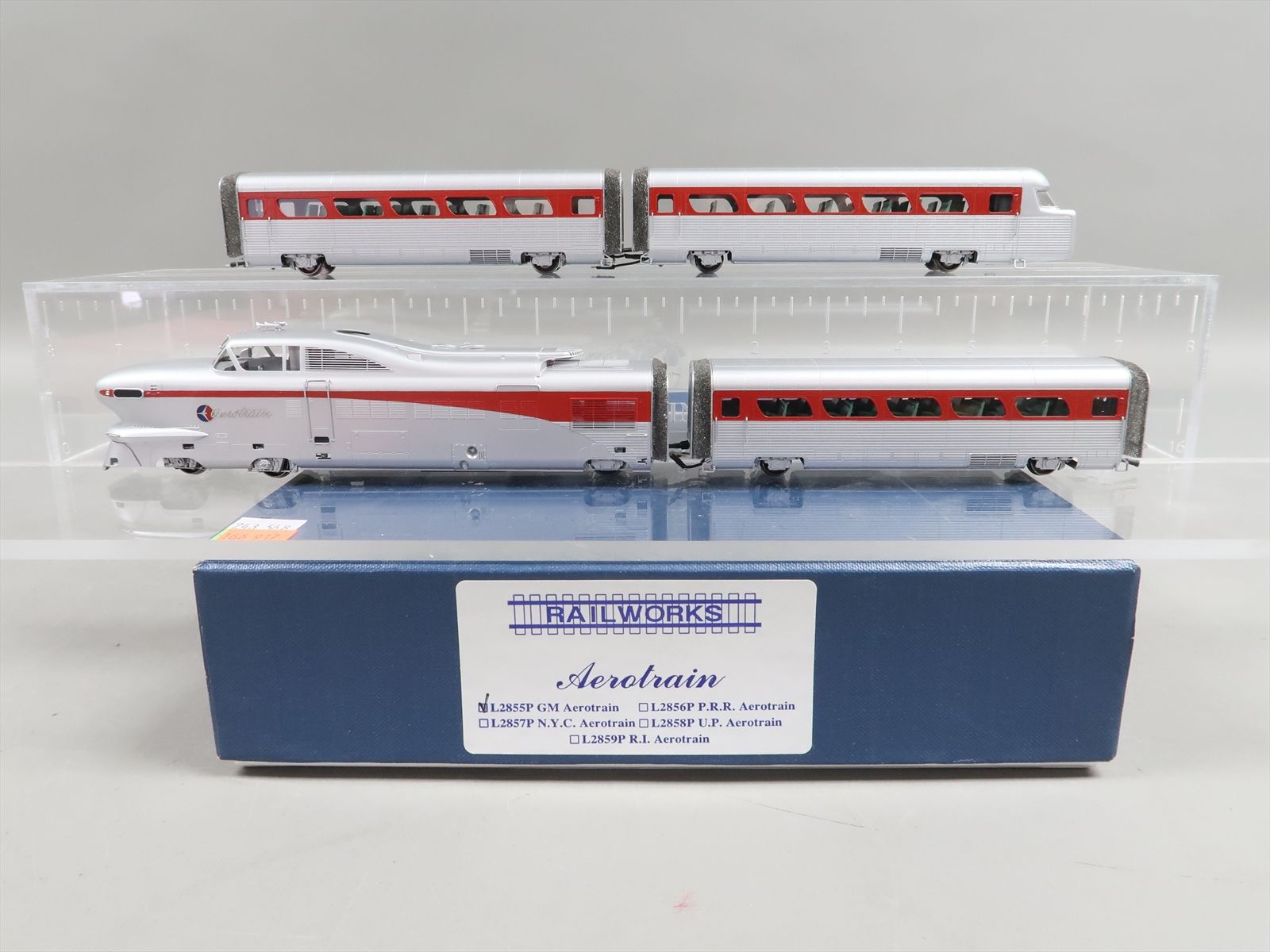 HO Brass Model - Railworks L2855P GM Aerotrain Newer Run 4 Units - F/P ...