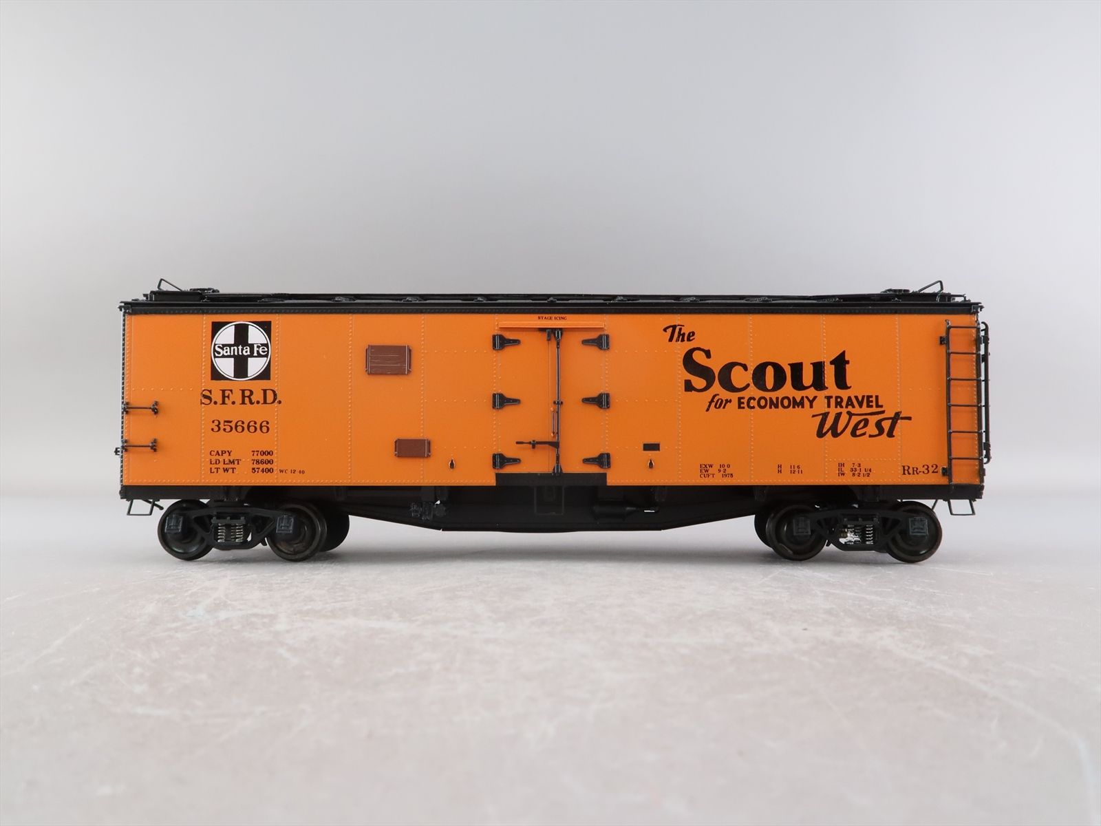 O Brass Model - PRB 4321B AT&SF Santa Fe SFRD RR-32 Ice Reefer ...