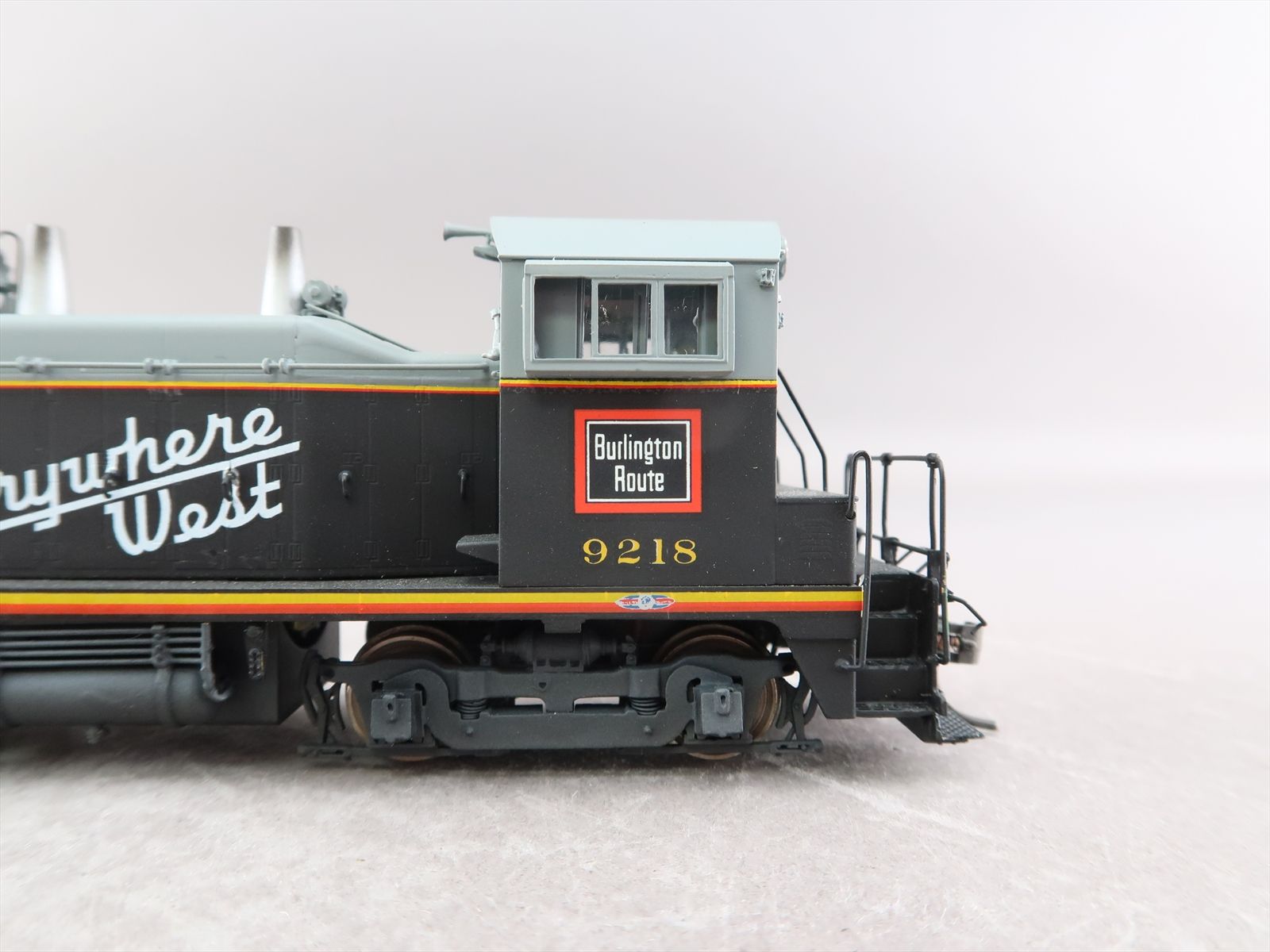 HO Brass Model - OMI 6191 CB&Q Burlington NW-2 #9218 - Custom + Weathered - 1991 Run - Ajin