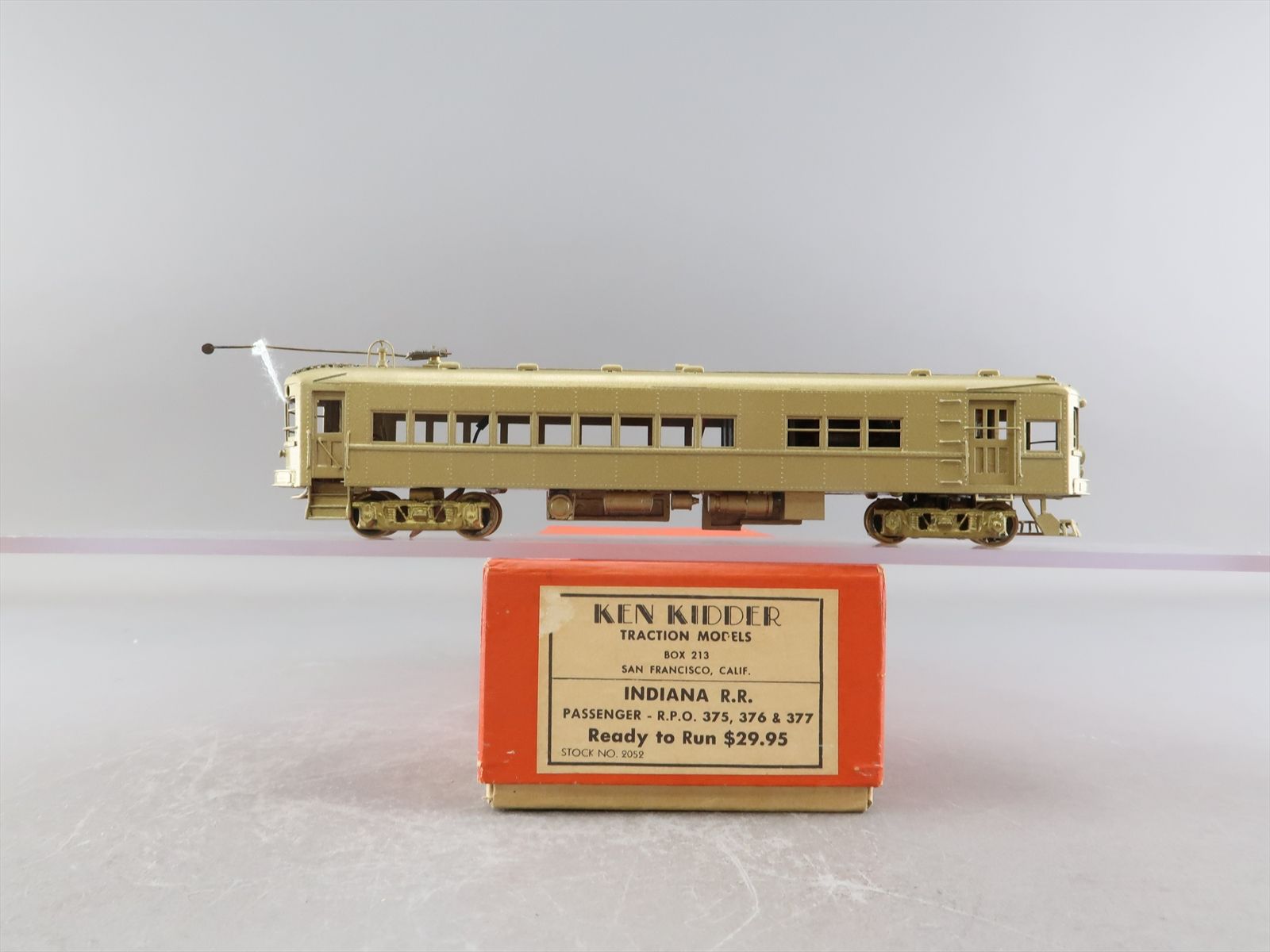 HO Brass Model - KK Ken Kidder 2052 IR Indiana Railroad Passenger RPO ...