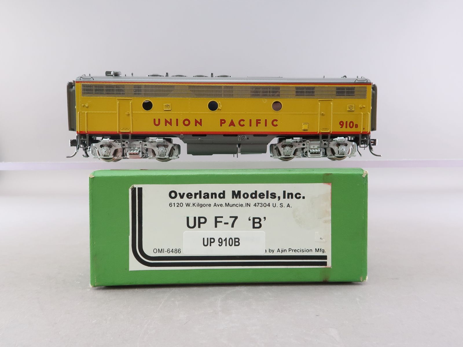 HO Brass Model - OMI 6486 UP Union Pacific F7 F7B #910B - Pro Paint ...