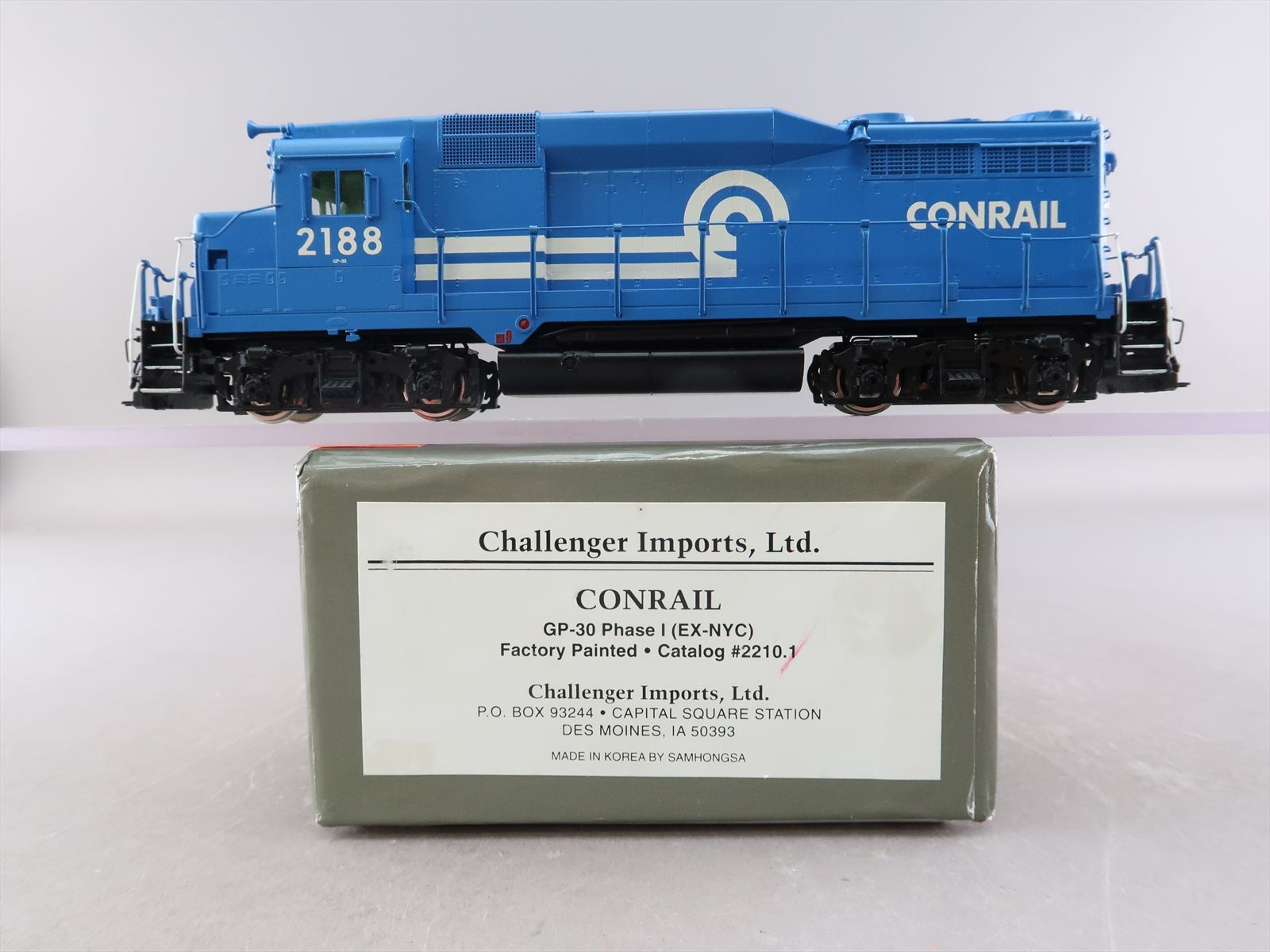 HO Brass Model - CIL 2210.1 Conrail Ex-NYC GP-30 Phase I #2188 - F/P ...
