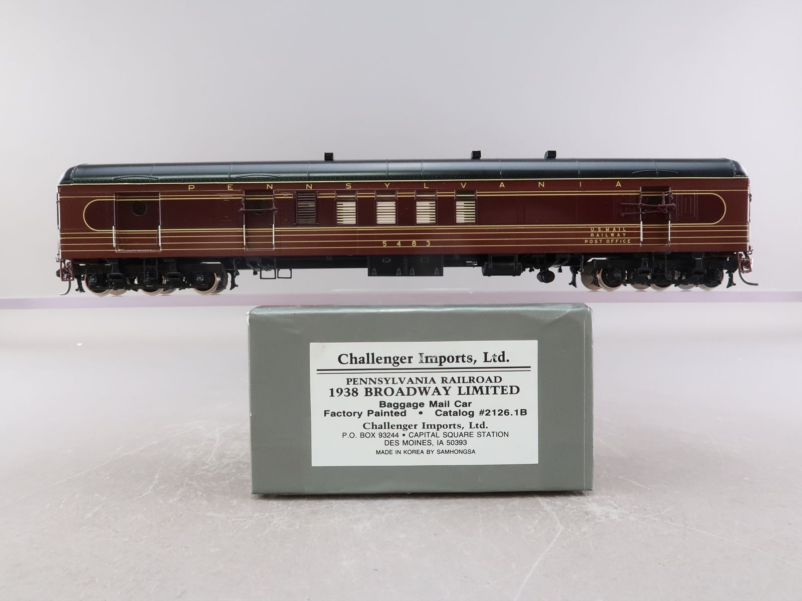 HO Brass Model - CIL 2126.1B PRR Pennsylvania Baggage Mail Car 1938 ...