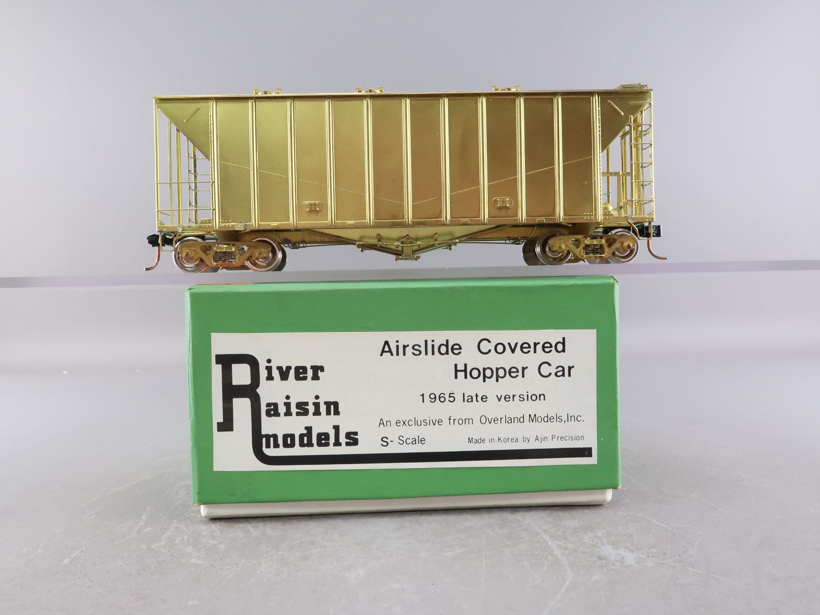 S Brass Model - RRM / OMI River Raisin Airslide Covered Hopper 1965 ...