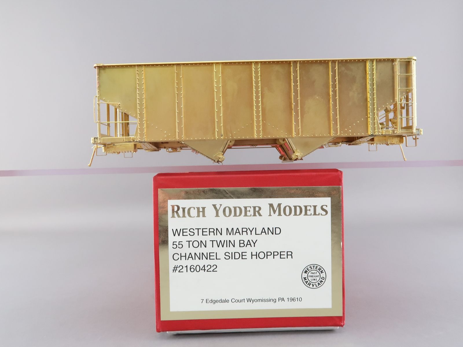 O Brass Model - RYM Rich Yoder 2160422 WM Western Maryland 55 Ton Twin ...