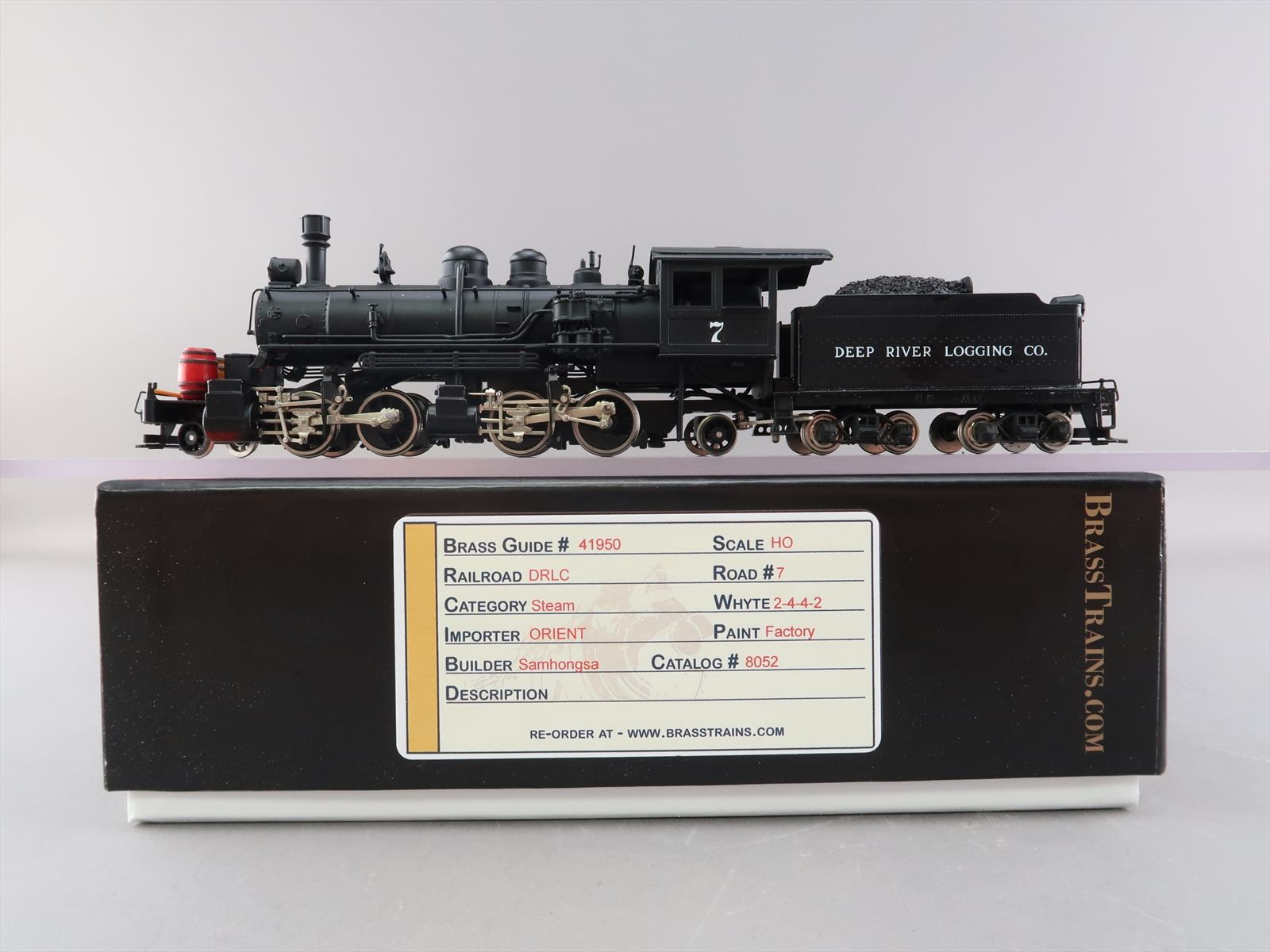 HO Brass Hybrid Model - Oriental Powerhouse 8052 Deep River Logging 2-4 ...