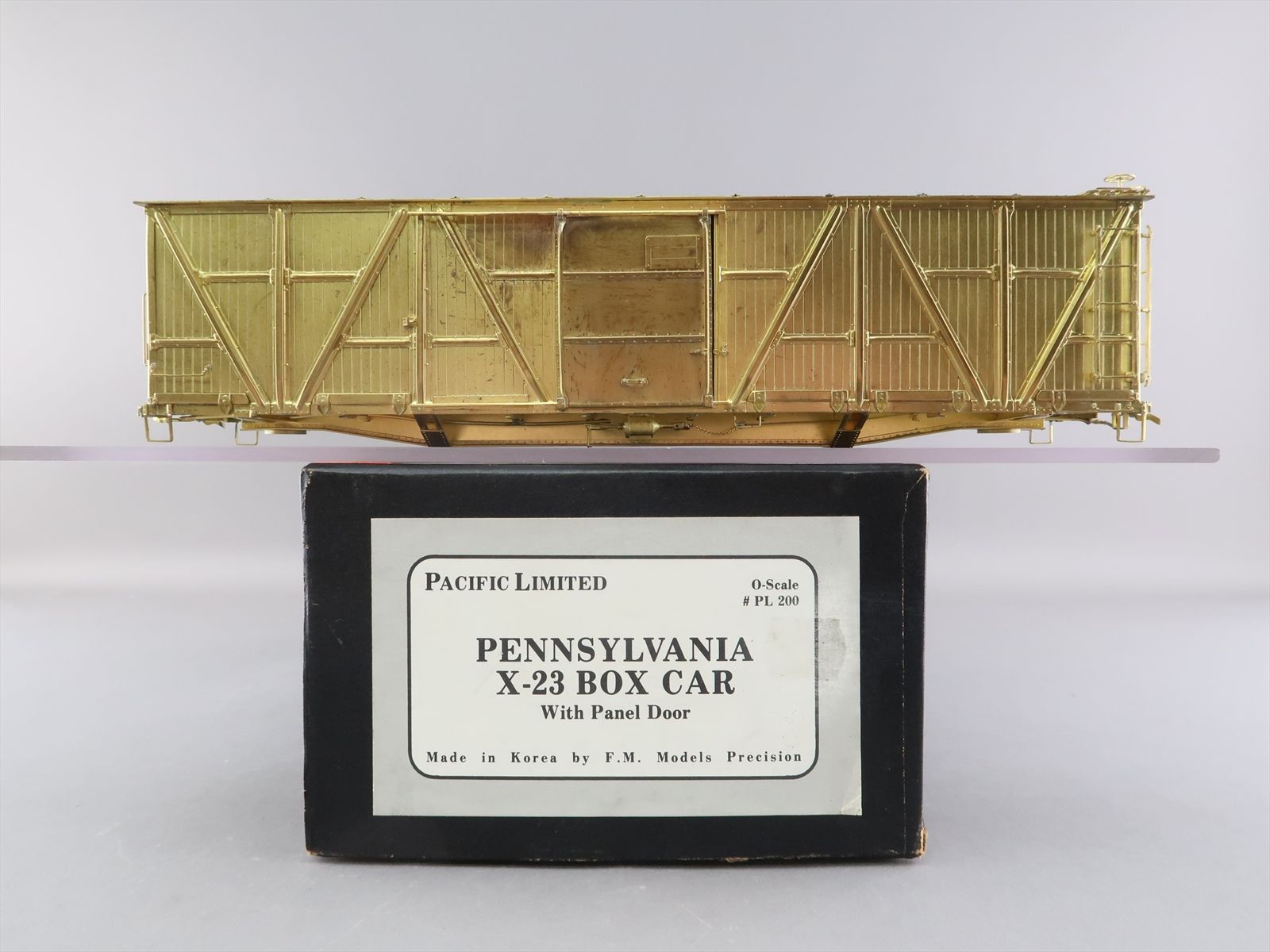 O Brass Model - PL Pacific Limited PL-200 PRR Pennsylvania X-23 Boxcar ...