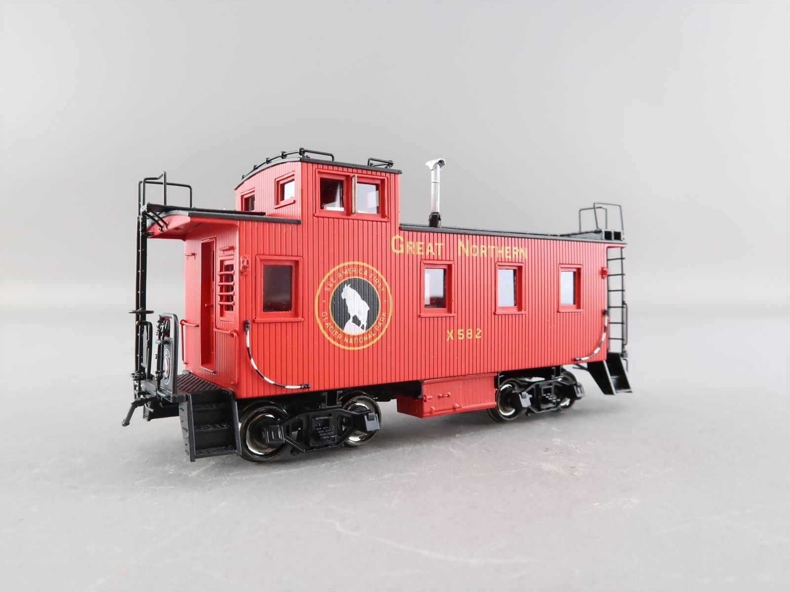 HO Brass Model - CIL 2233.1 GN Great Northern 25' Wood Caboose Later ...