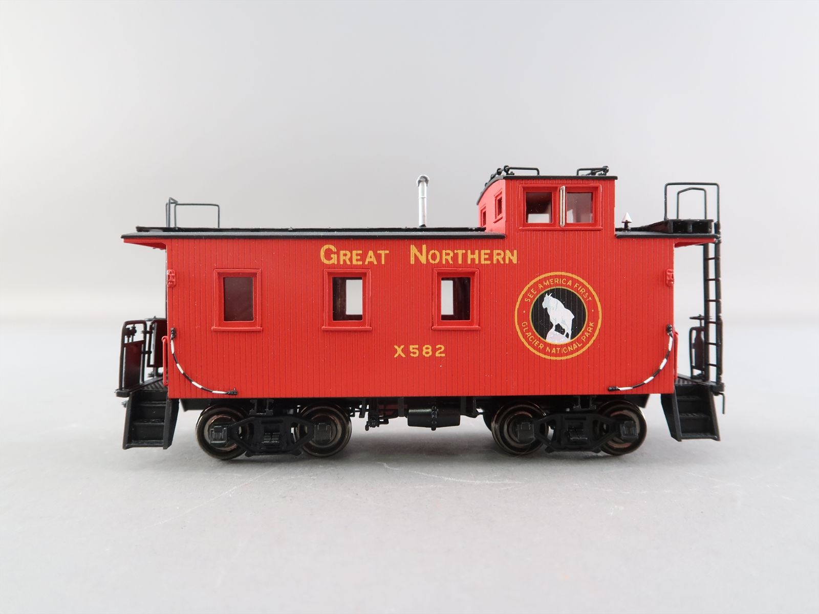 HO Brass Model - CIL 2233.1 GN Great Northern 25' Wood Caboose Later ...