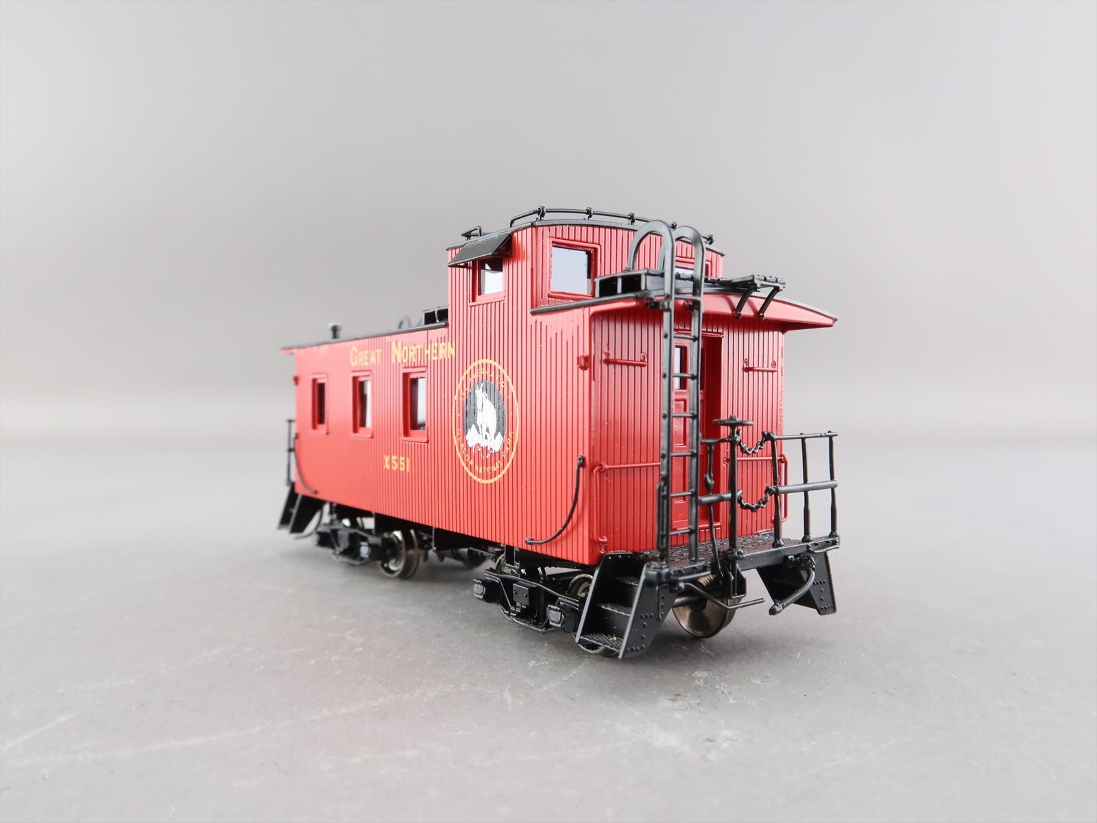 HO Brass Model - CIL 2230.1 GN Great Northern 25' Wood Caboose Early ...