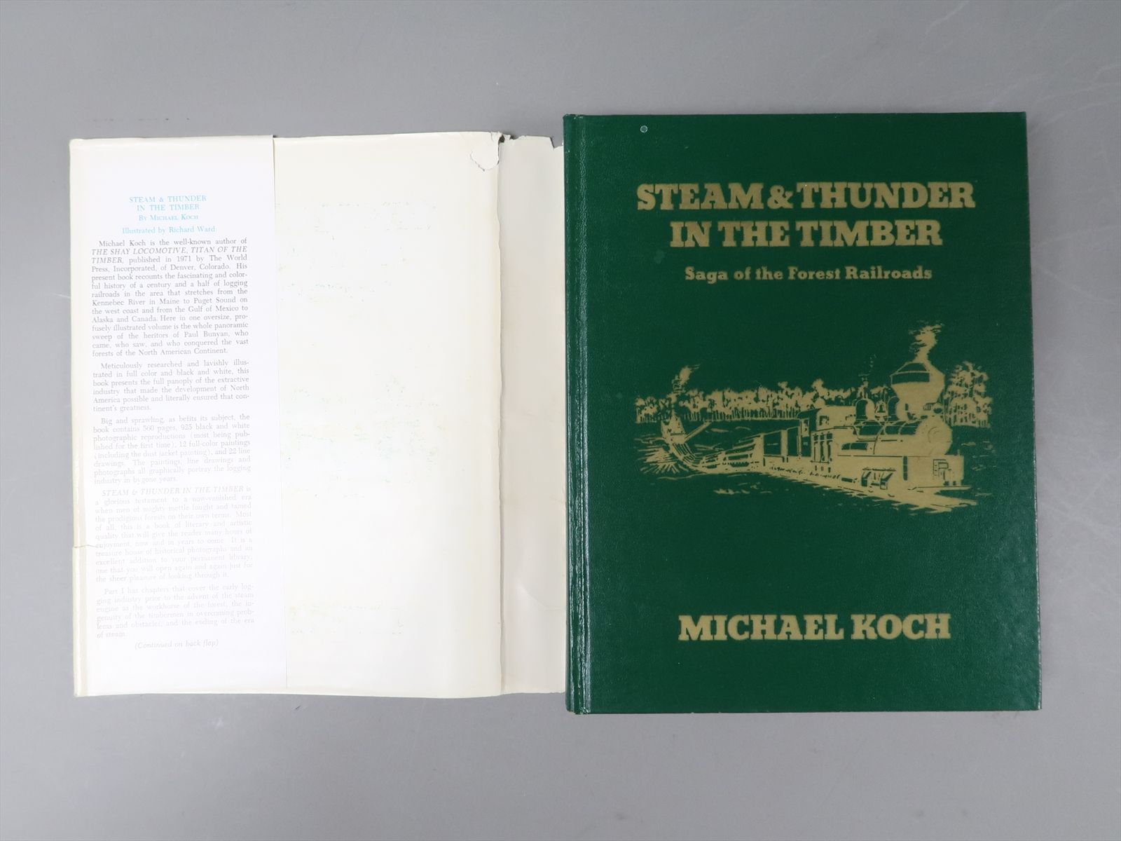 Railroad Book - Steam & Thunder in the Timber - Michael Koch - 528 pgs ...