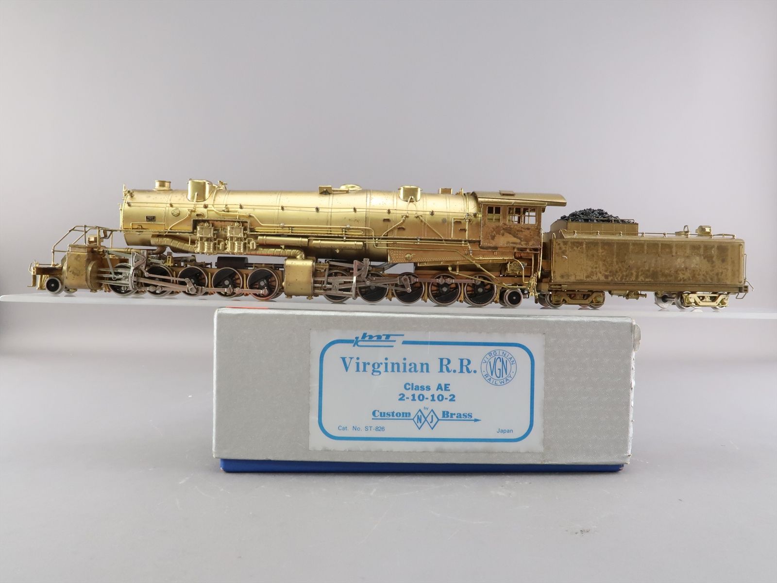 HO Brass Model - NJCB ST-826 VGN Virginian AE 2-10-10-2 - Unpainted ...