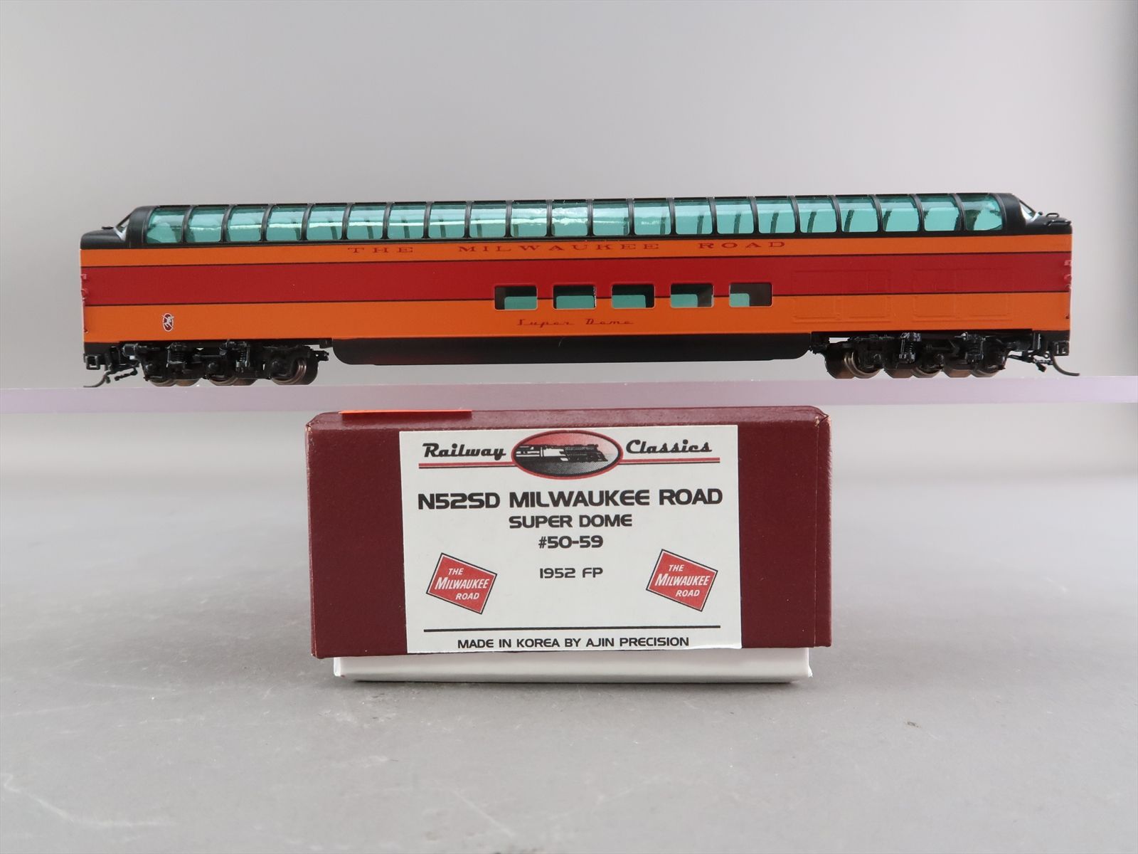 N Brass Model - RWC N52SD Milwaukee Road Super Dome #50 - 59 1952 ...