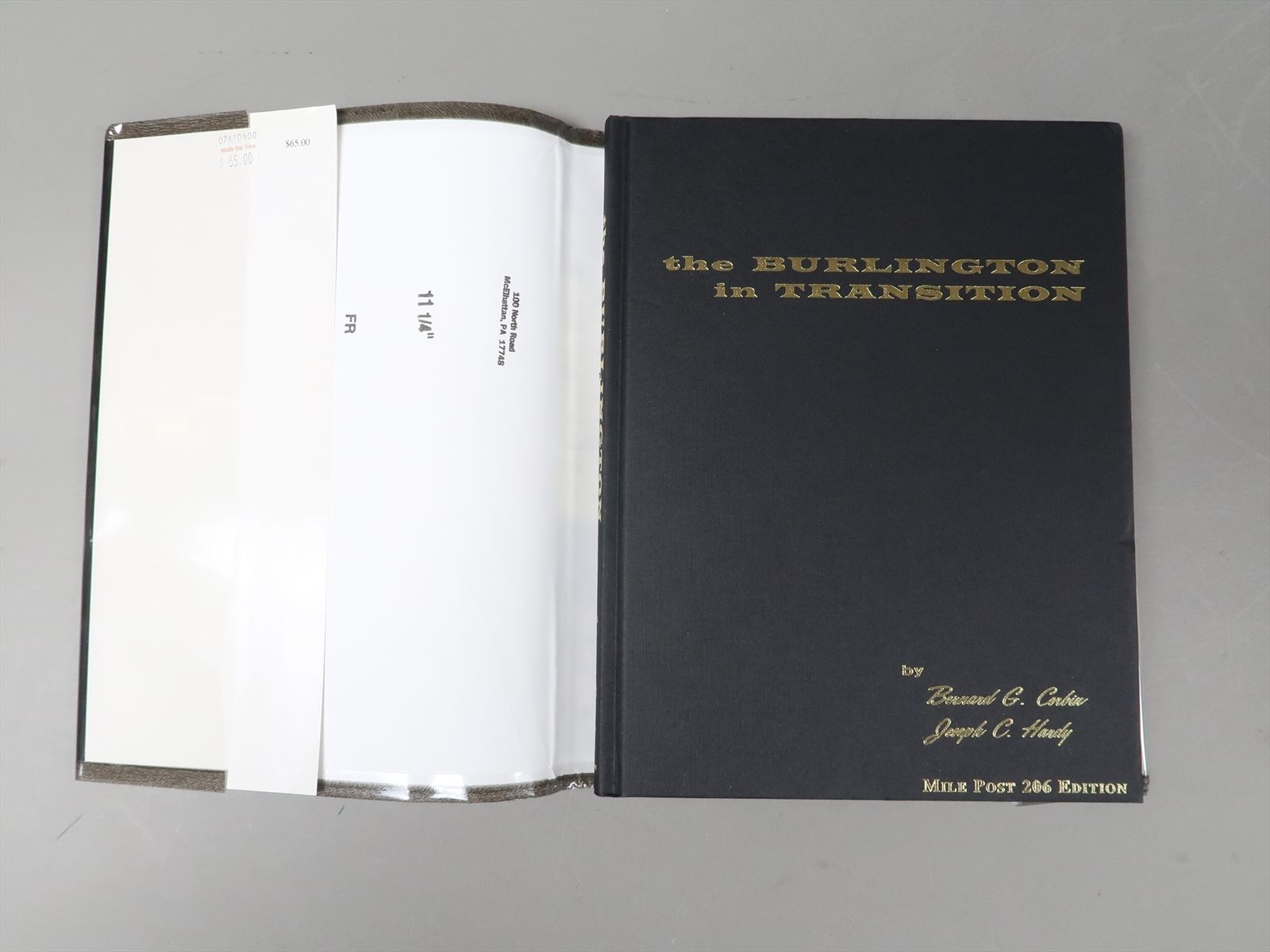 Railroad Book - The Burlington in Transition - Corbin & Hardy - 208 pgs