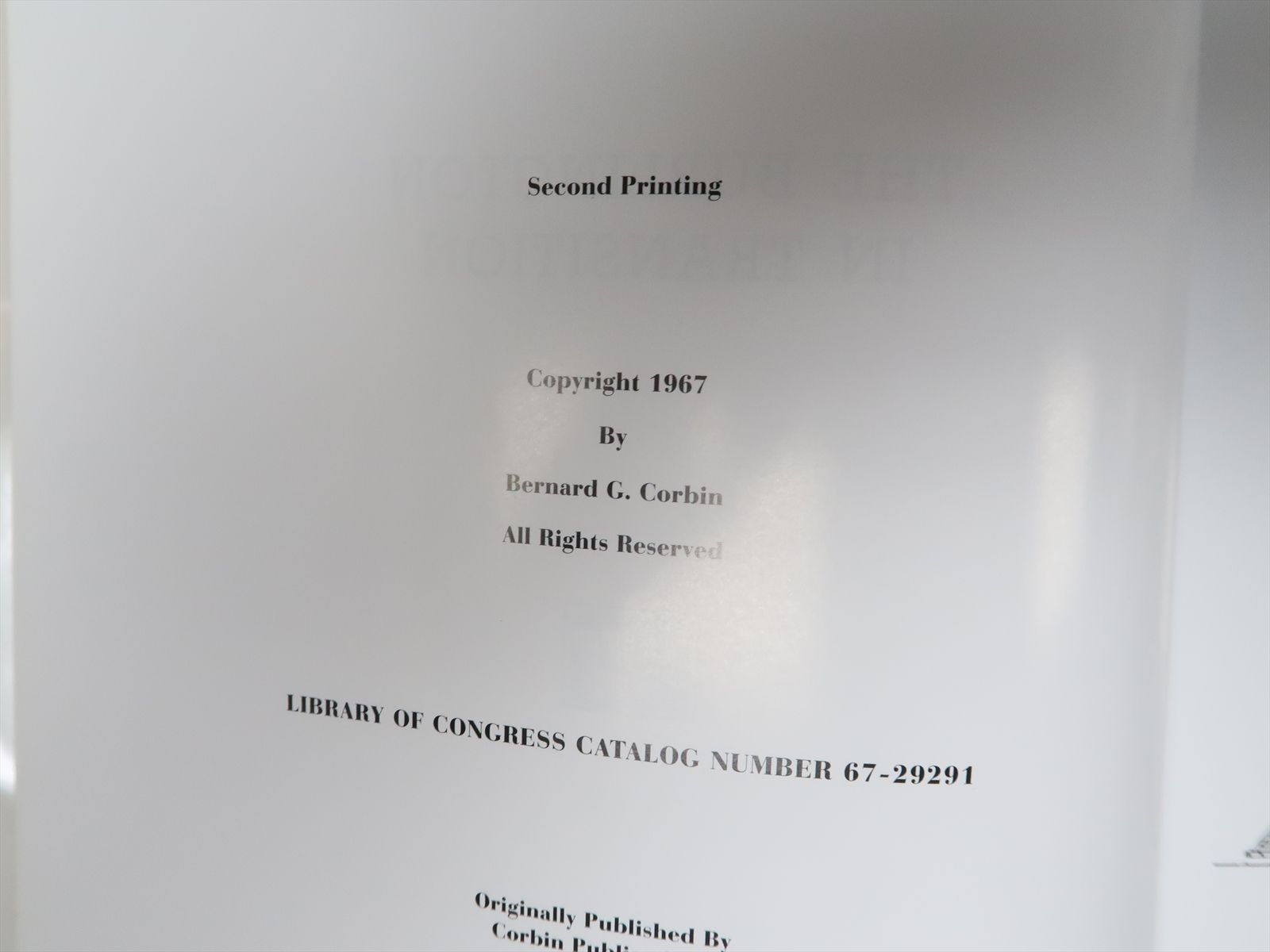 Railroad Book - The Burlington in Transition - Corbin & Hardy - 208 pgs