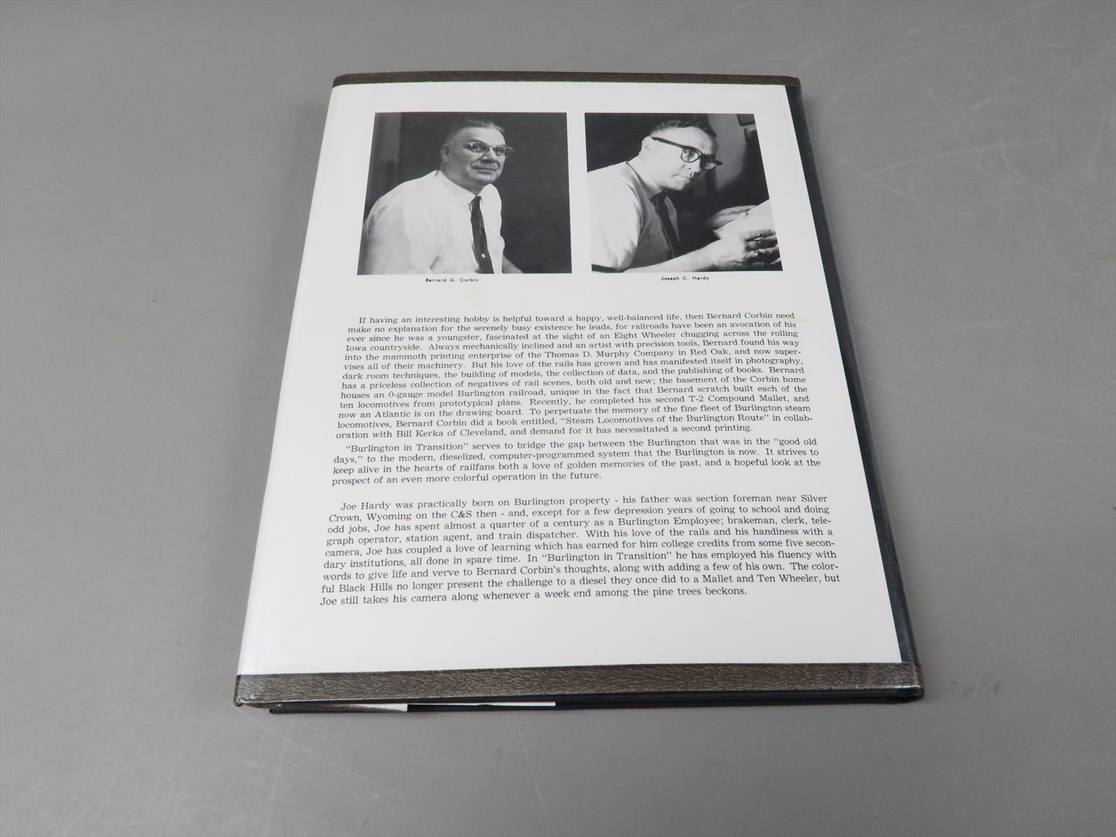 Railroad Book - The Burlington in Transition - Corbin & Hardy - 208 pgs