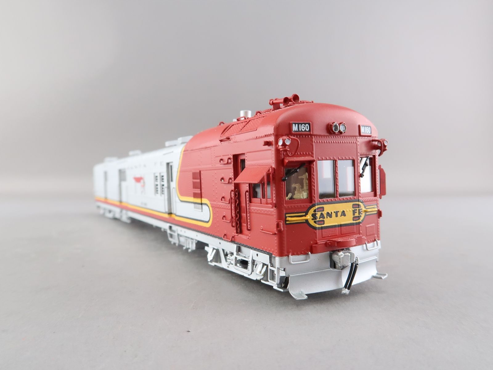 HO Brass Model - Key ATSF Motor Car Doodlebug M-160 Post 1962 Warbonnet - F/P - 1998 Run - Made ...