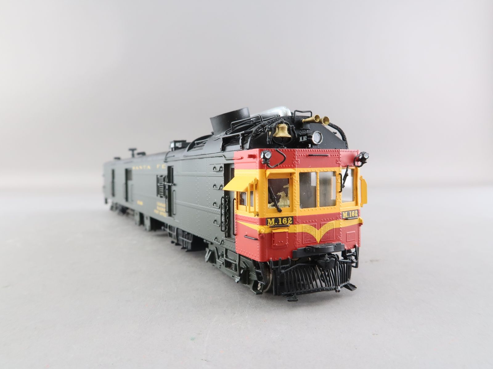 HO Brass Model - Key ATSF Motor Car Doodlebug M-162 1945 -1952 Gull Wing - F/P - 1998 Run - Made ...