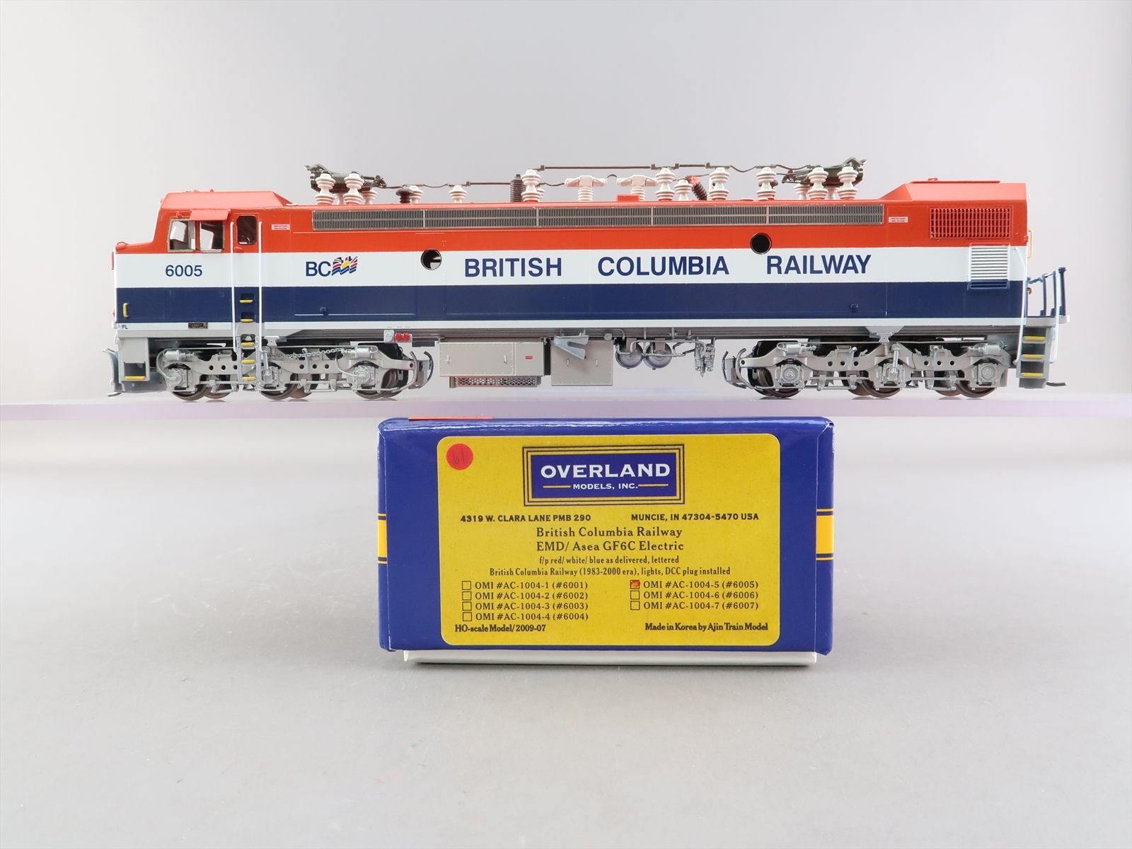 HO Brass Model - OMI AC-1004-5 BCR British Columbia Railway EMD / Asea ...