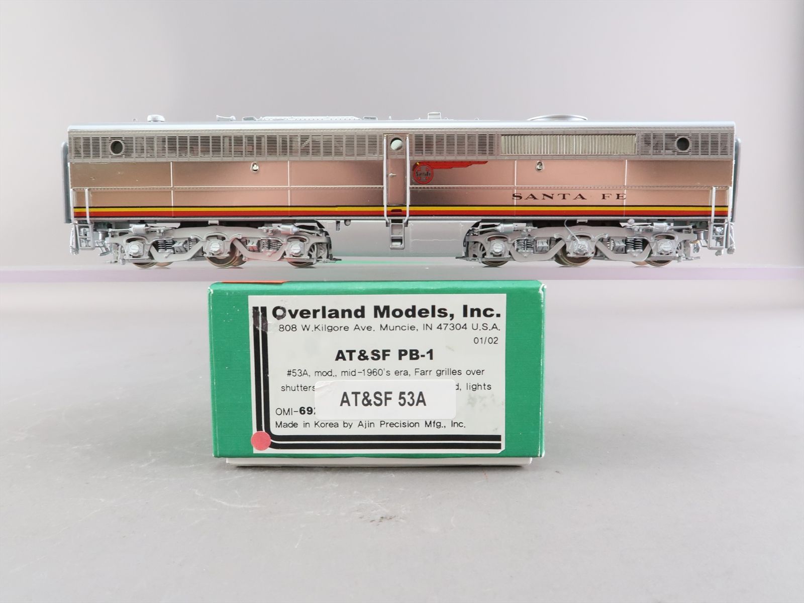 HO Brass Model - OMI 6925.1 AT&SF Santa Fe PB-1 Mid-1960's Era #53A - F ...