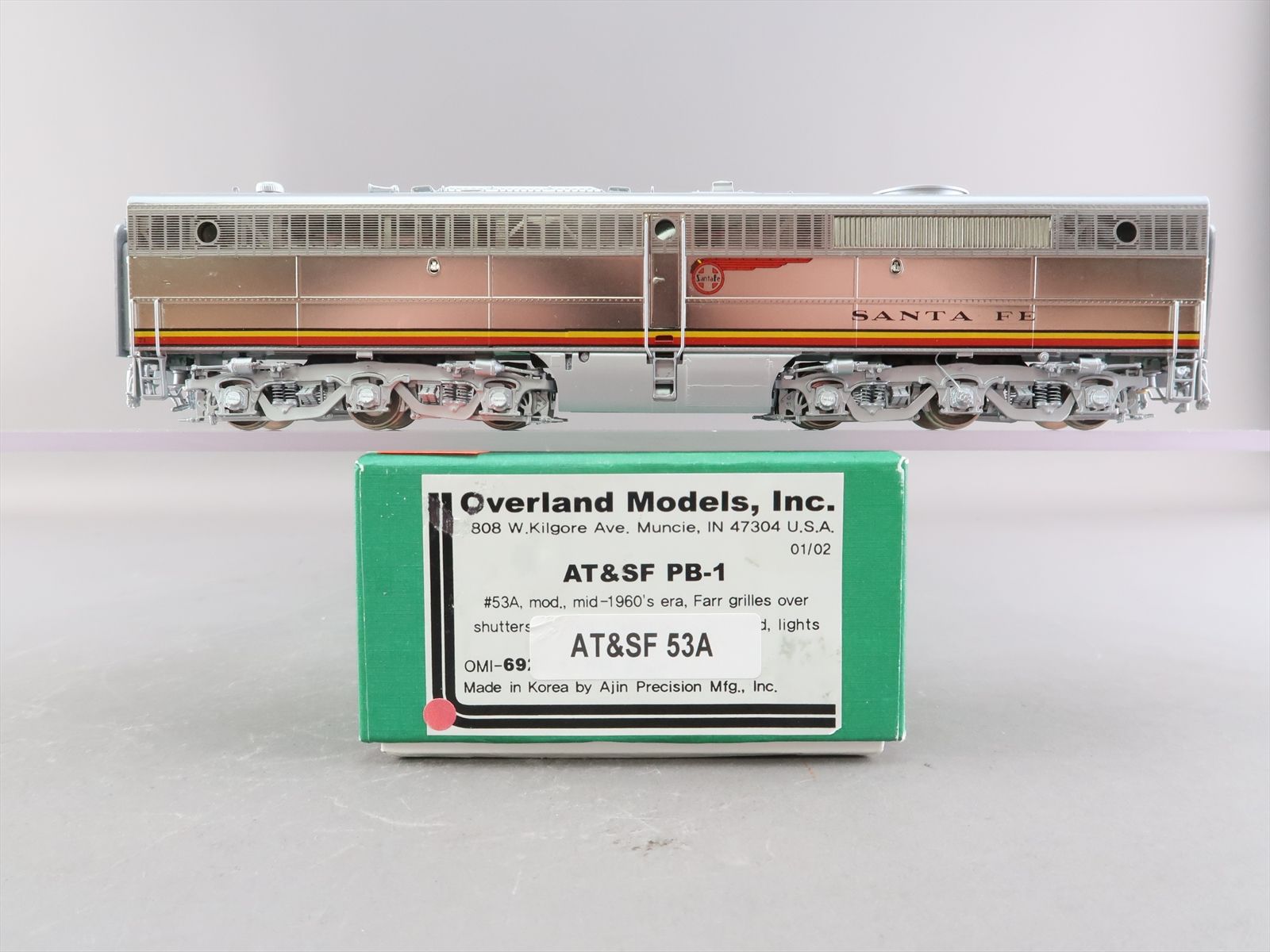 HO Brass Model - OMI 6925.1 AT&SF Santa Fe PB-1 Mid-1960's Era #53A - F ...