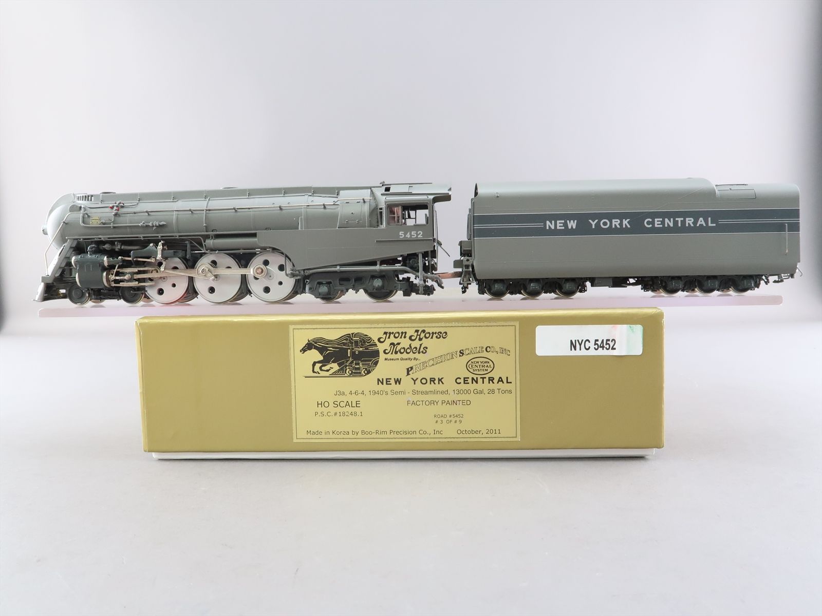 HO Brass Model - PSC 18248.1 NYC New York Central Semi-Streamlined J3a ...