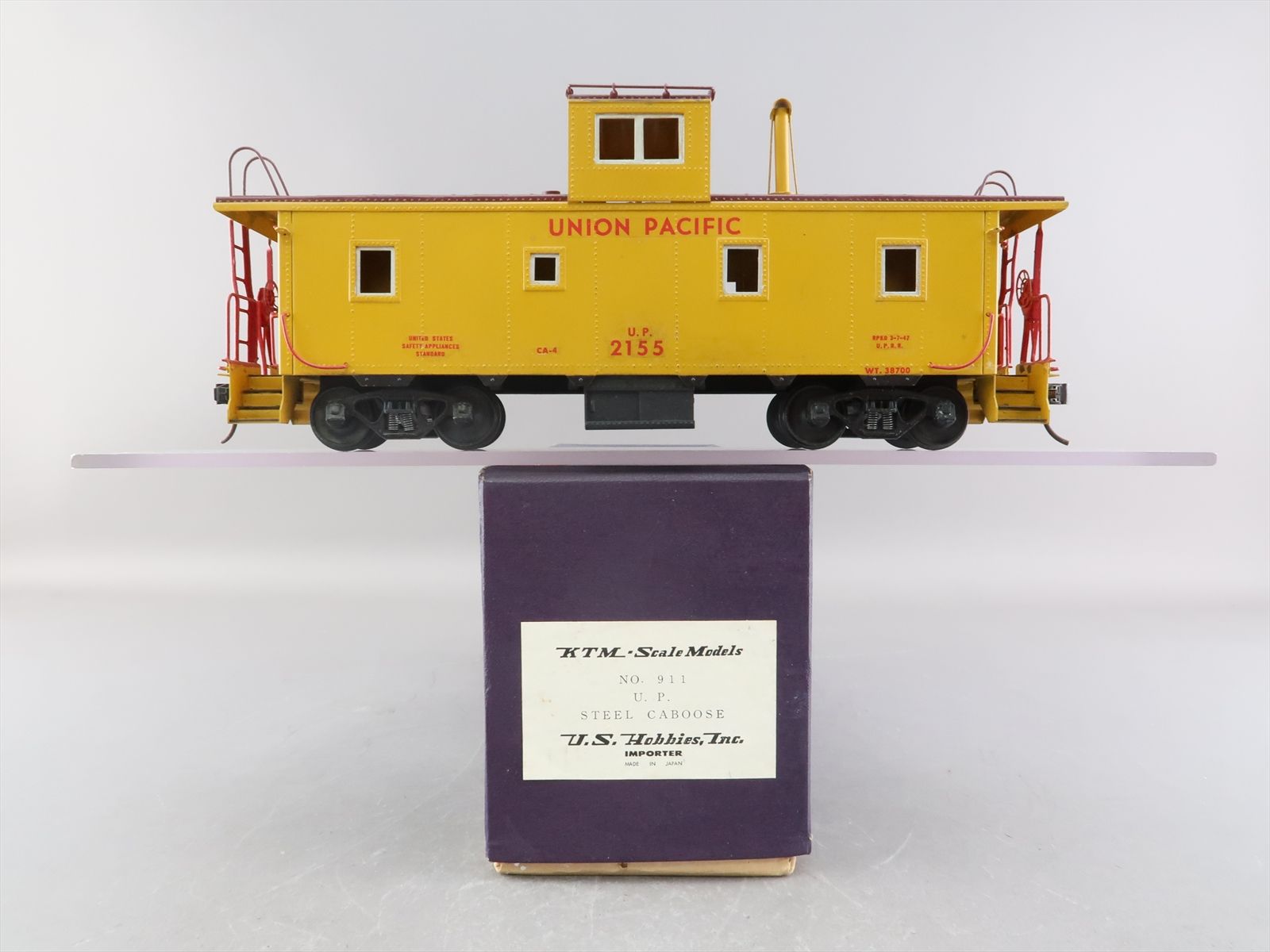 O Brass Model - USH 911 UP Union Pacific Steel Caboose #2155 - Custom - KTM