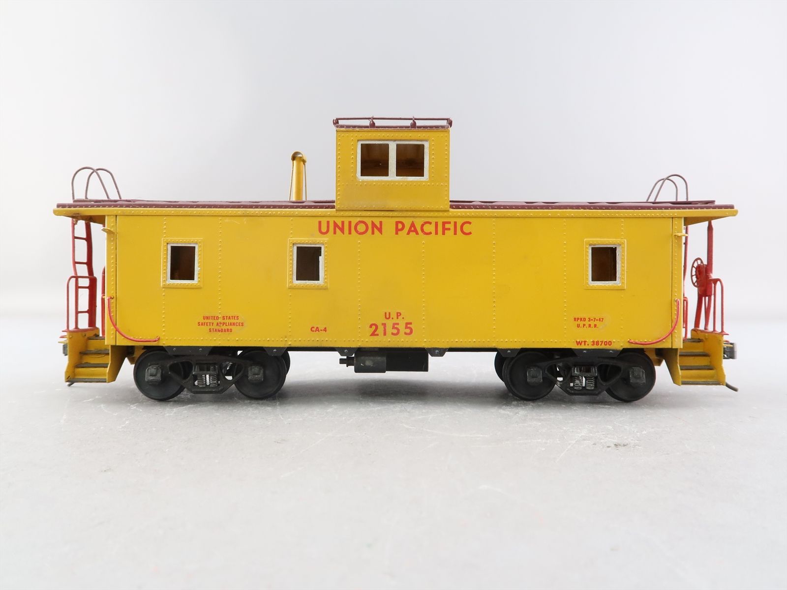 O Brass Model - USH 911 UP Union Pacific Steel Caboose #2155 - Custom - KTM