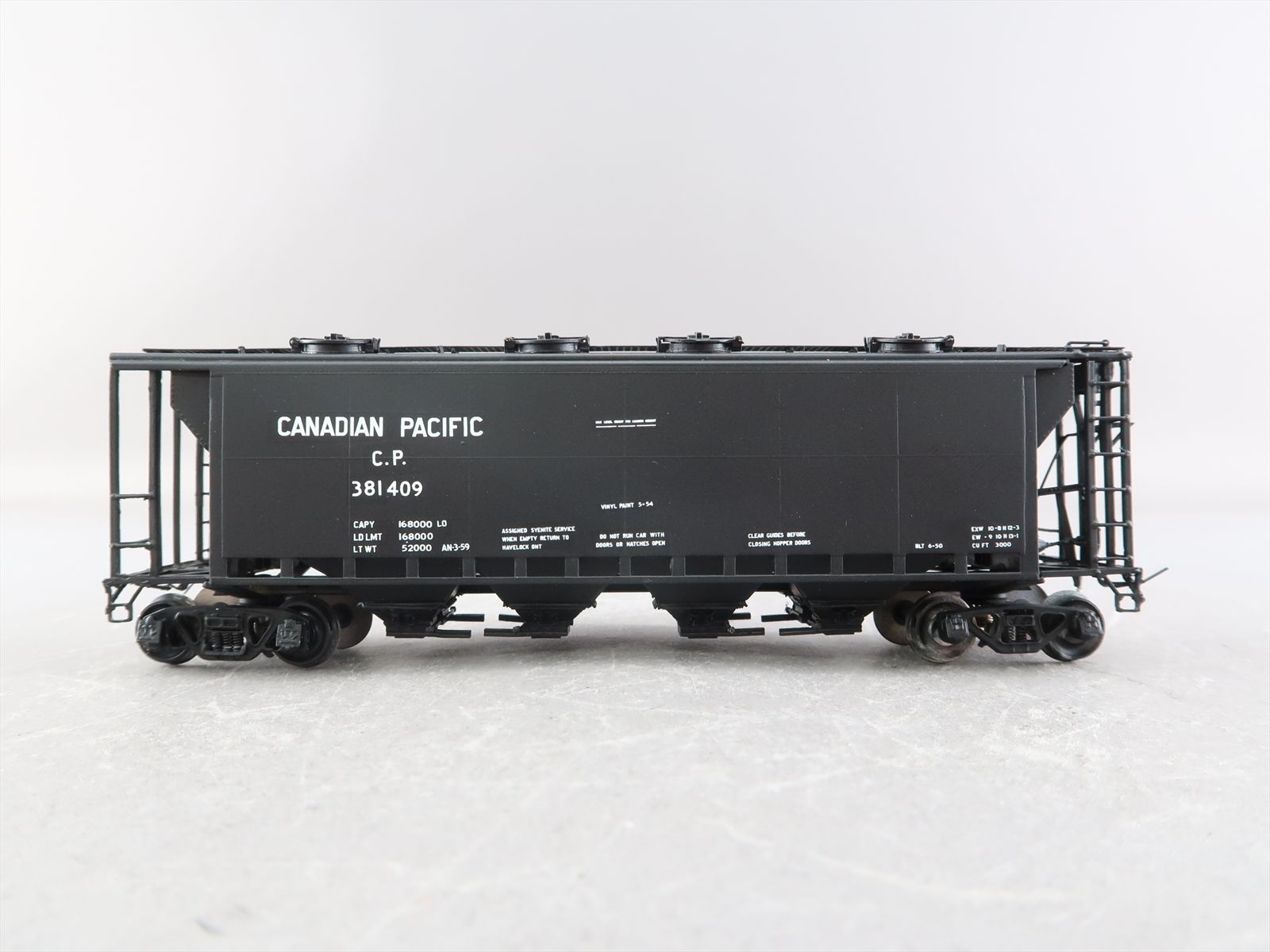 HO Brass Model - OMI 3217 CPR Canadian Pacific Slab Side Covered Hopper ...