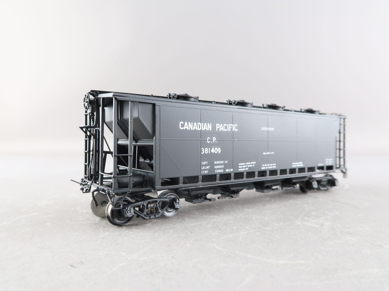 HO Brass Model - OMI 3217 CPR Canadian Pacific Slab Side Covered Hopper ...