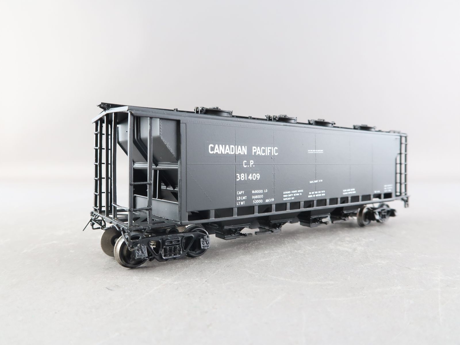 HO Brass Model - OMI 3217 CPR Canadian Pacific Slab Side Covered Hopper ...