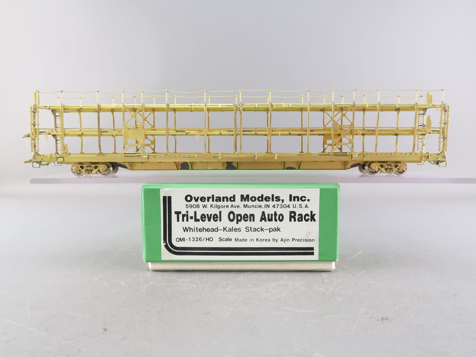 HO Brass Model - OMI 1326 Tri-Level Open Auto Rack Whitehead - Kales ...