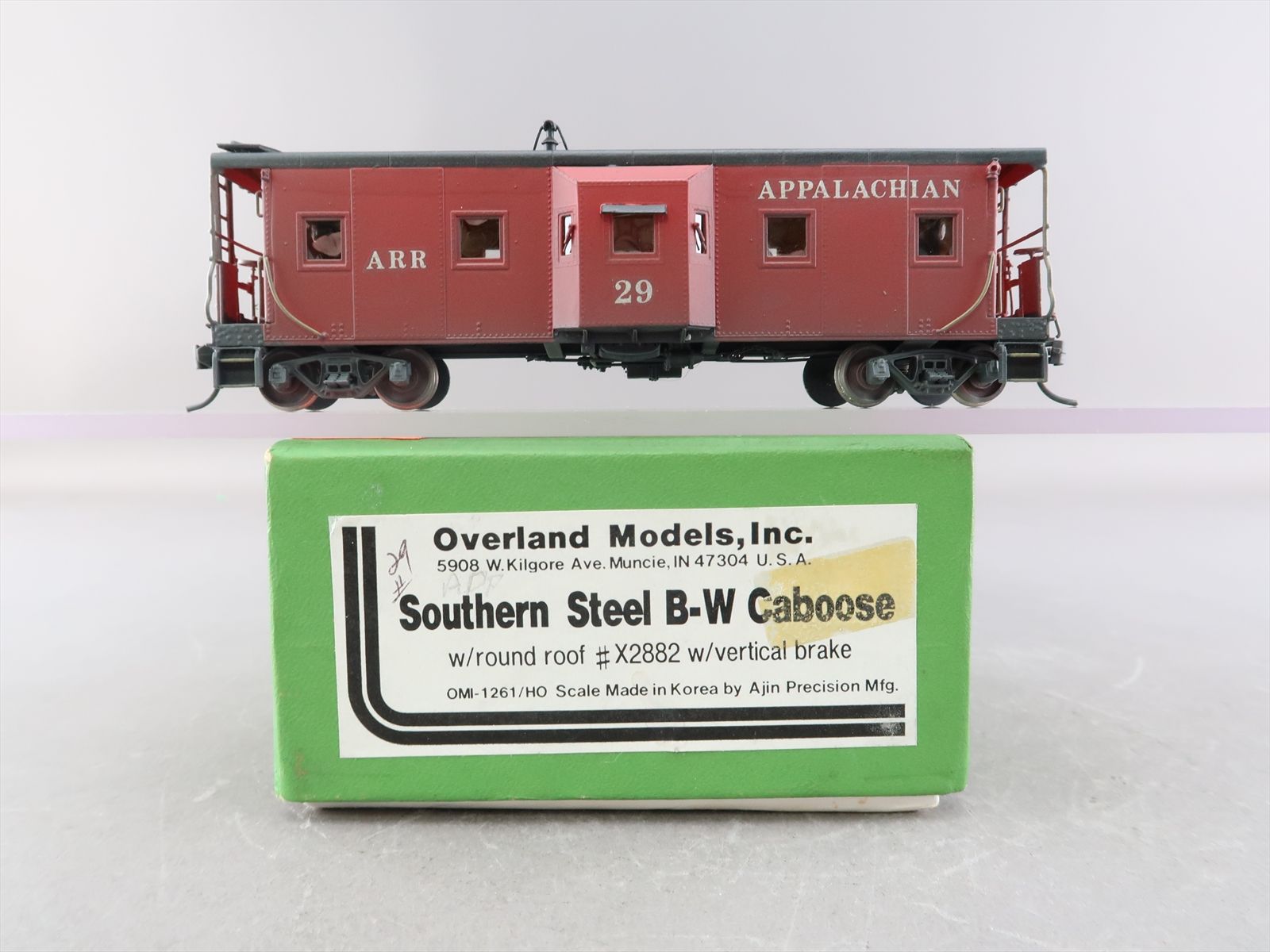HO Brass Model - OMI 1261 SOU Southern as Appalachian Steel B-W Caboose ...