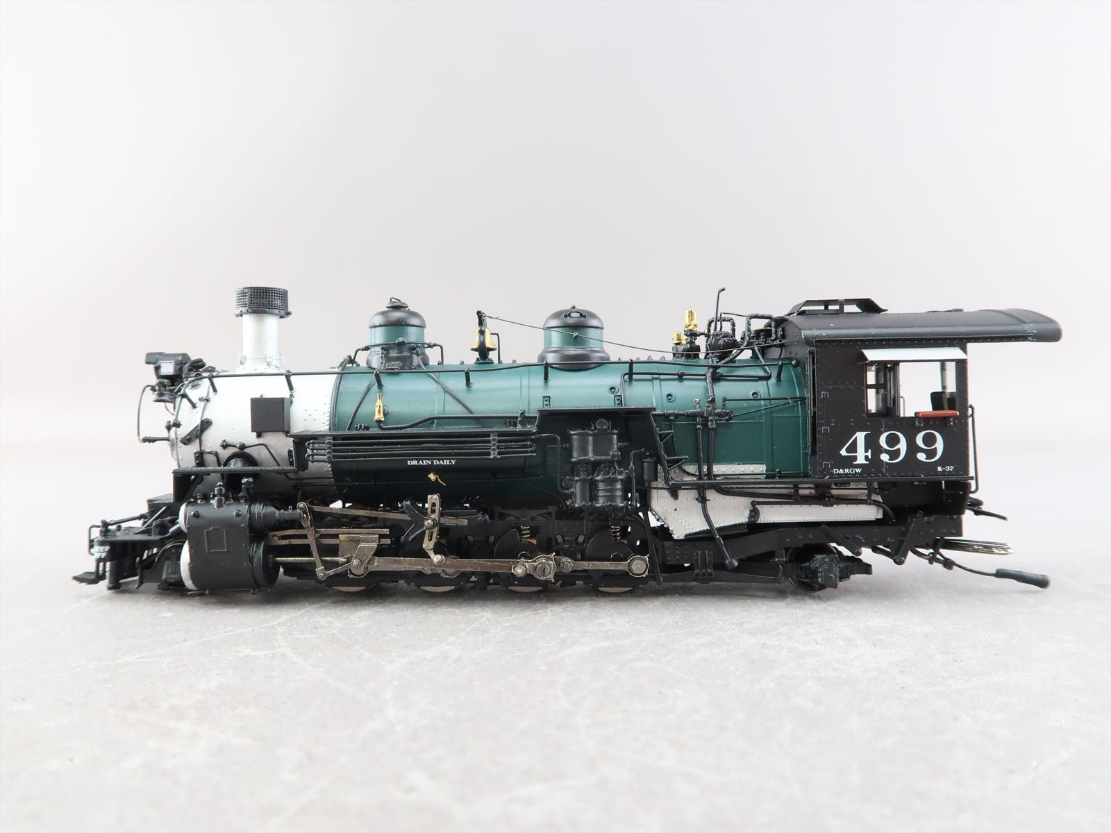 HOn3 Brass Model - DP 30499G D&RGW Rio Grande K-37 2-8-2 Green Boiler ...