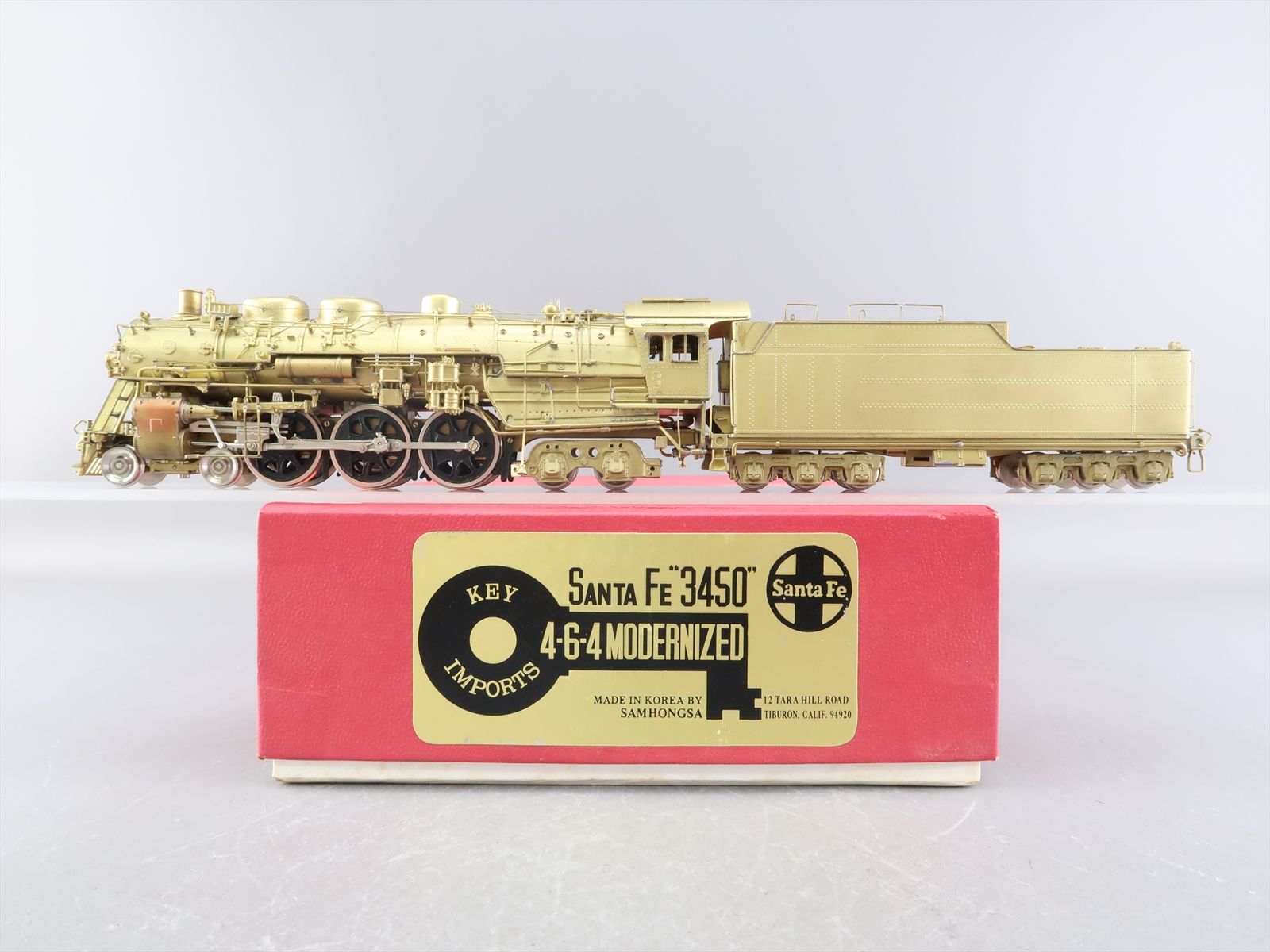 HO Brass Model - Key AT&SF Santa Fe 4-6-4 Modernized 3450 Class ...